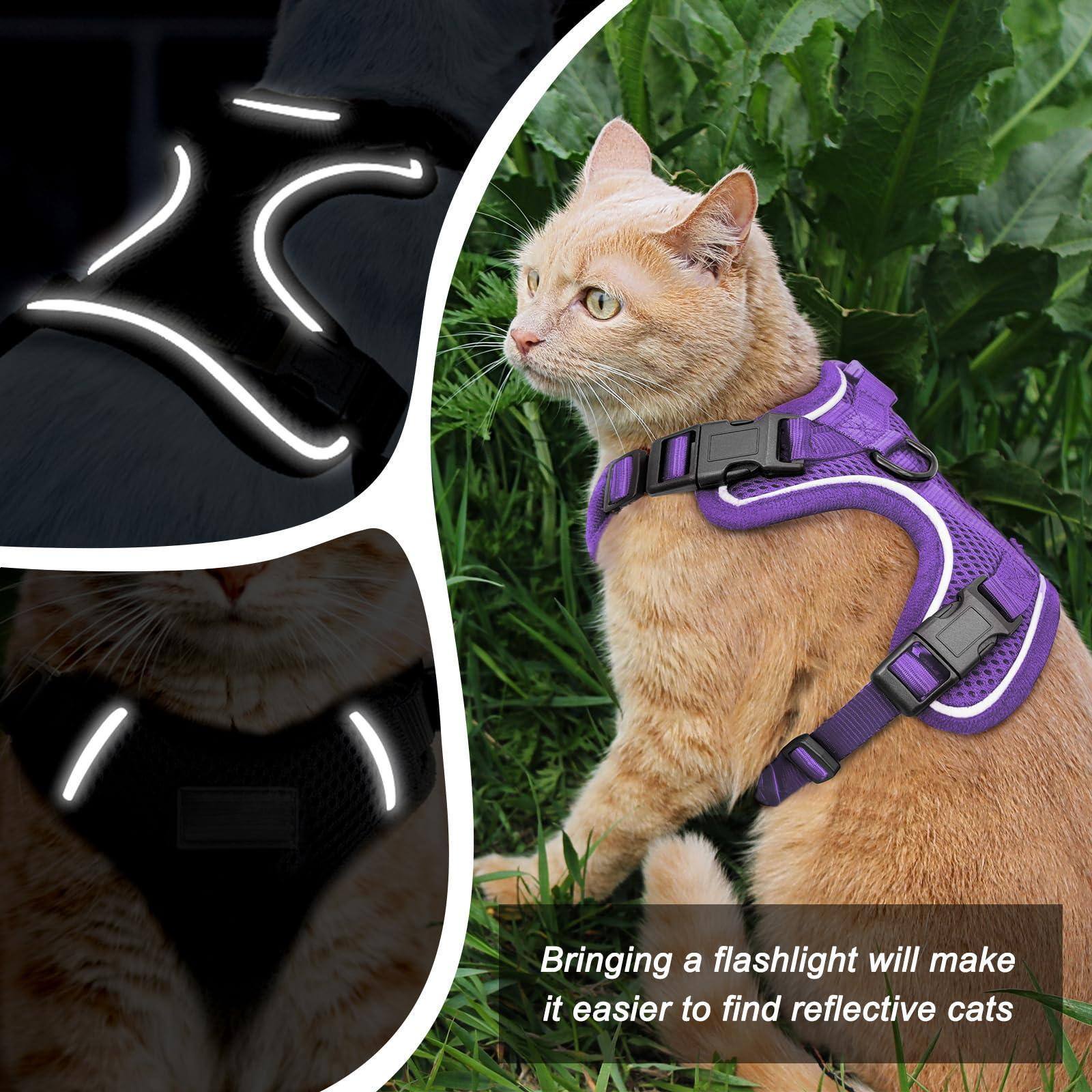 Paradigms Interiors Cat Harness And Leash For Walking Escape Proof Soft ...