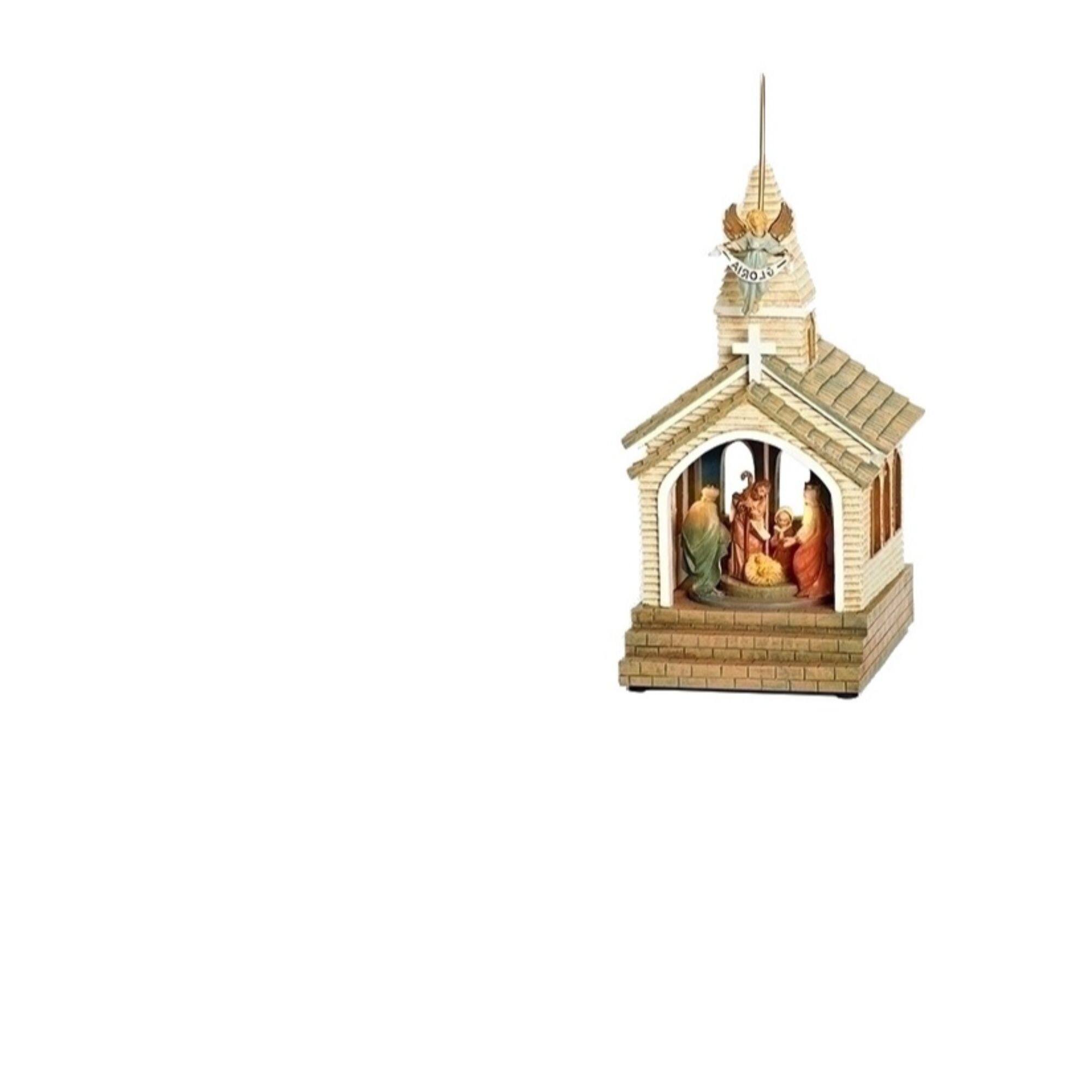 Roman 12" and Red LED Lighted Musical Nativity Scene Christmas Ornament ...