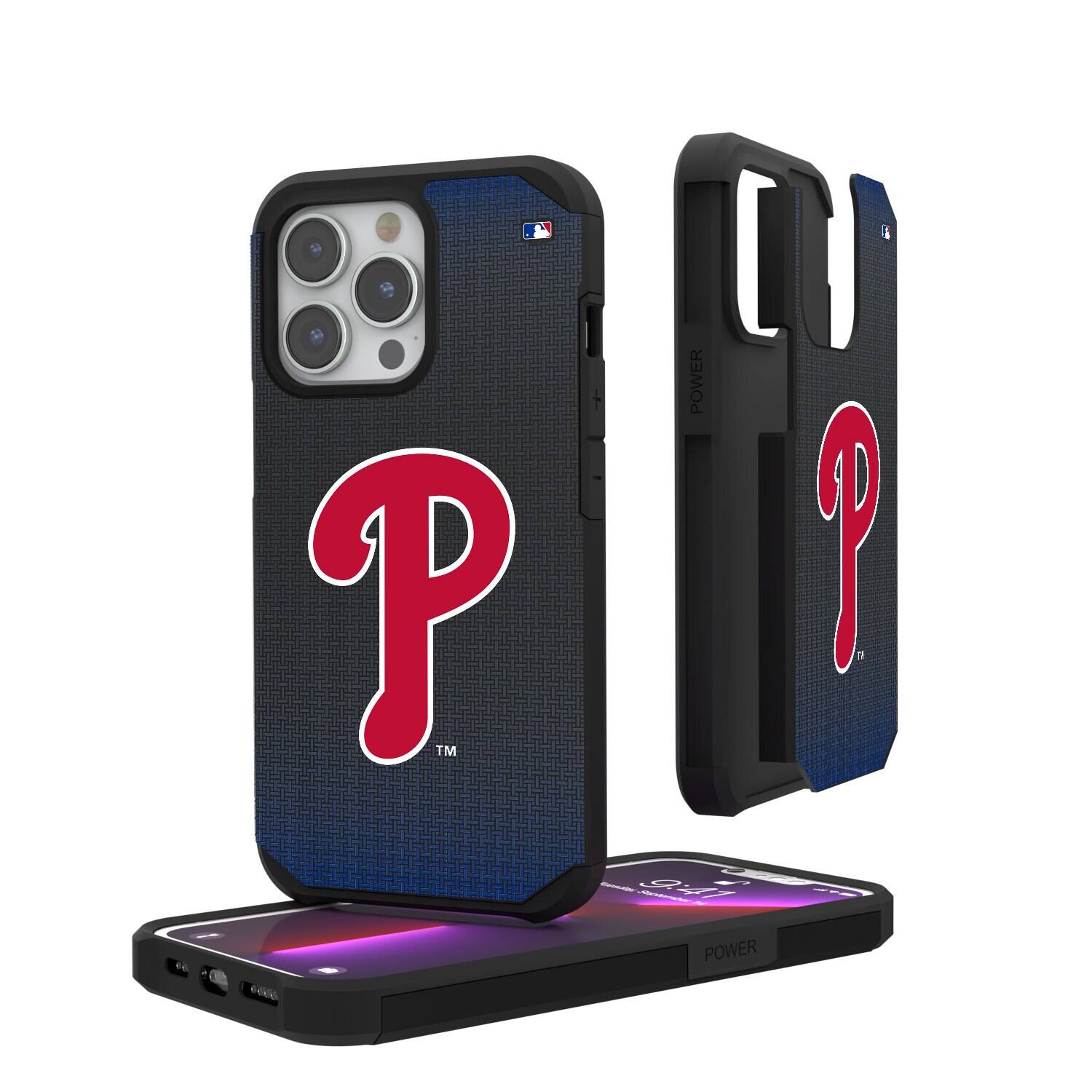 Keyscaper MLB Philadelphia Phillies Linen Logo iPhone Rugged Case 16 ...