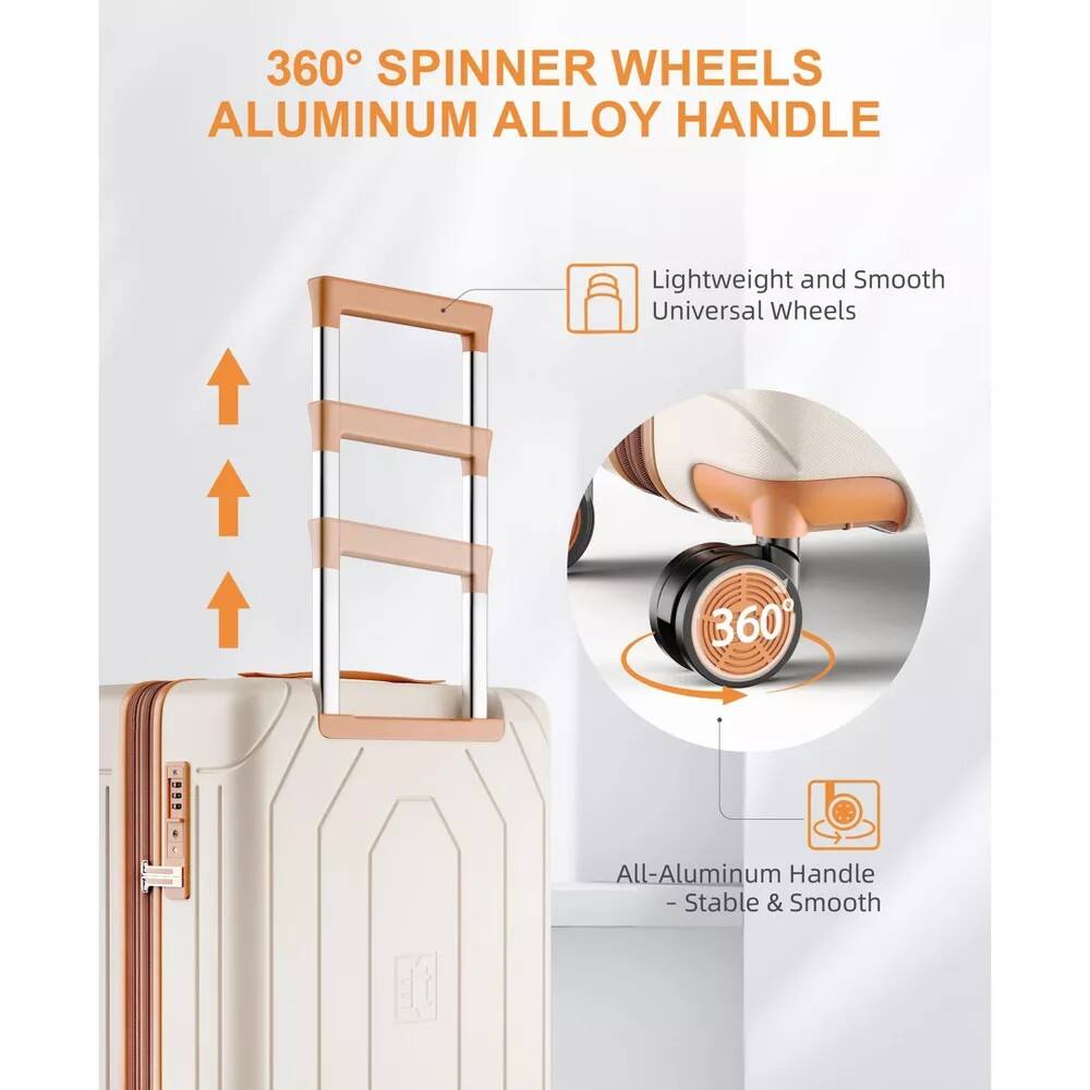 SKONYON Luggage Set with Backpack 20 Inch Carry On Hardshell Suitcase ...