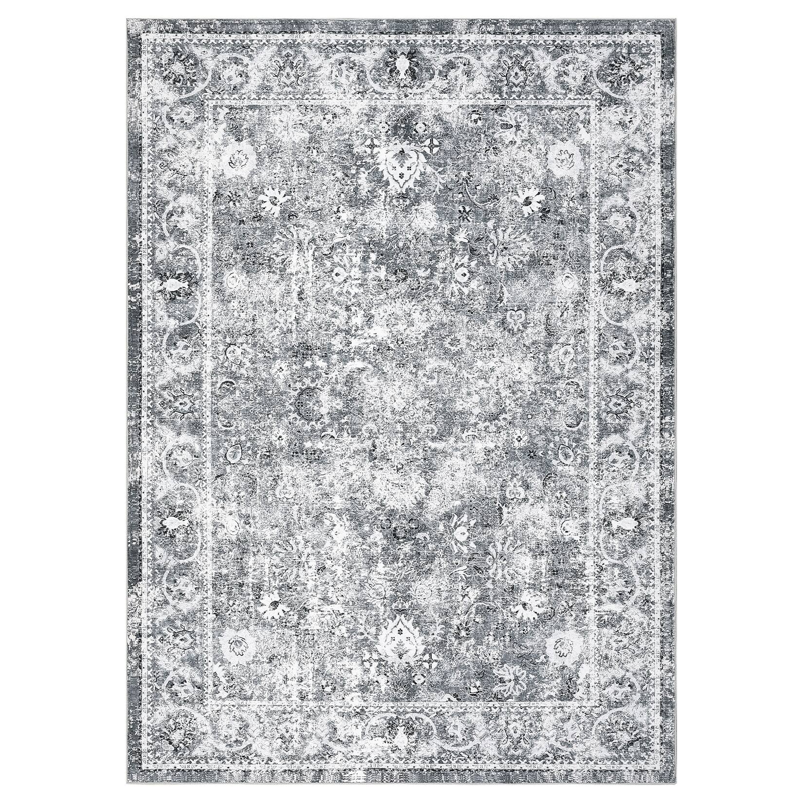 Acekool Vintage Rugs, Indoor Vintage Living Room Carpet Gray 0 - Best Buy