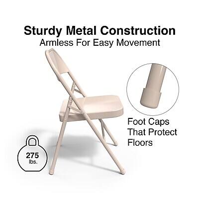 Staples Staples® Metal Office Stacking & Folding Chair, 4/Pack (51503 ...
