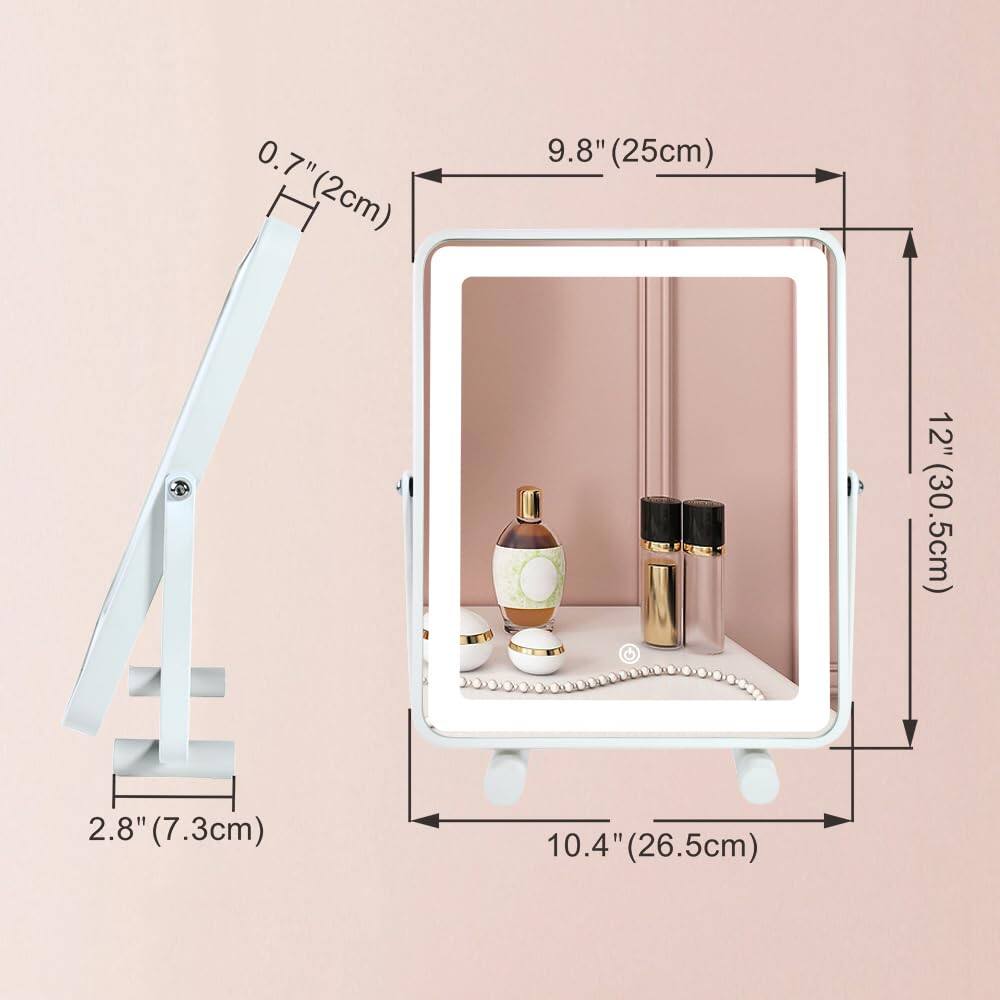 Cedar Assembly Mirror LED Lighted Vanity Makeup Hollywood Multi Color ...