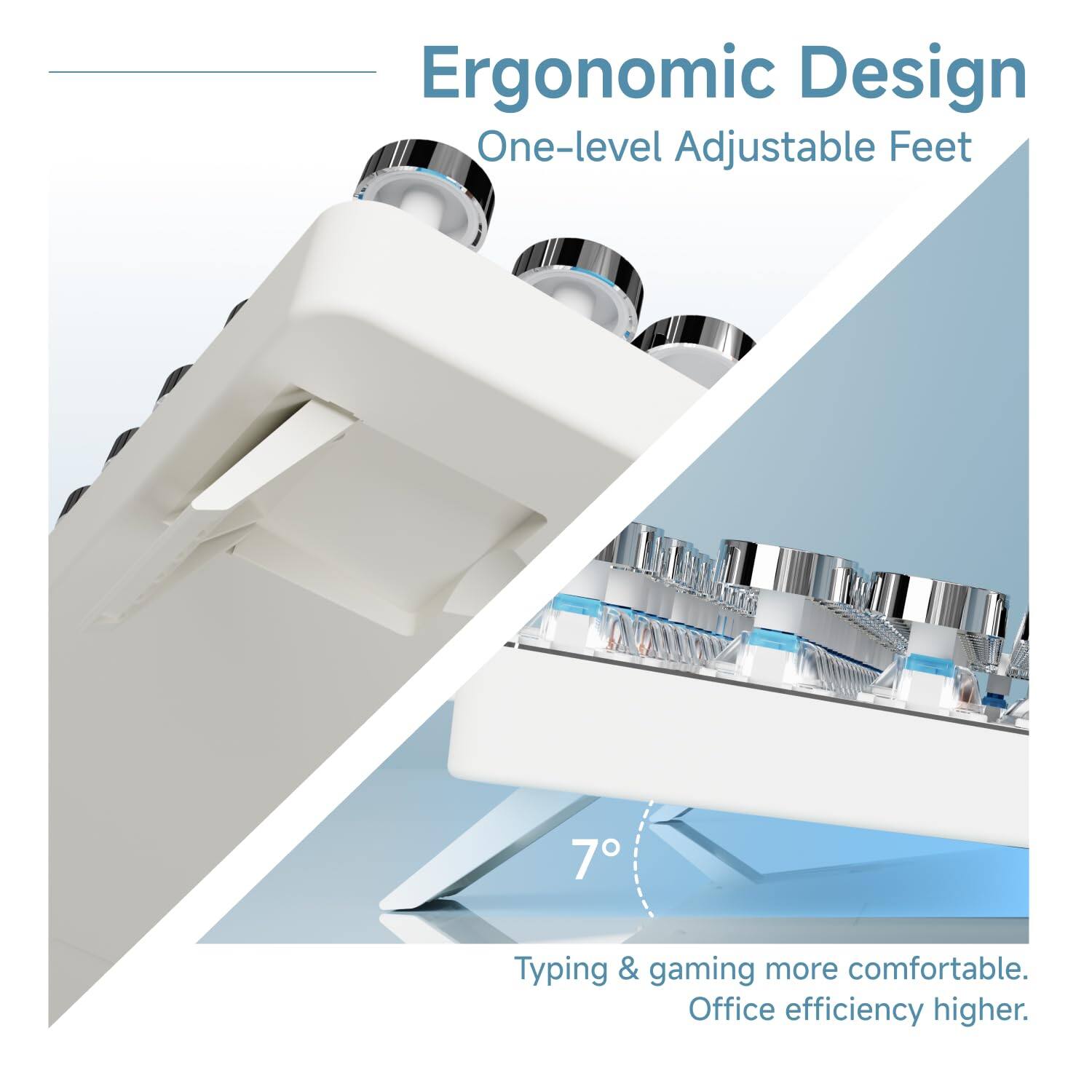 Live At Space Eweadn Tk100 Wired Typewriter Mechanical And Mouse 104 Keys Aesthetic Combo With ...