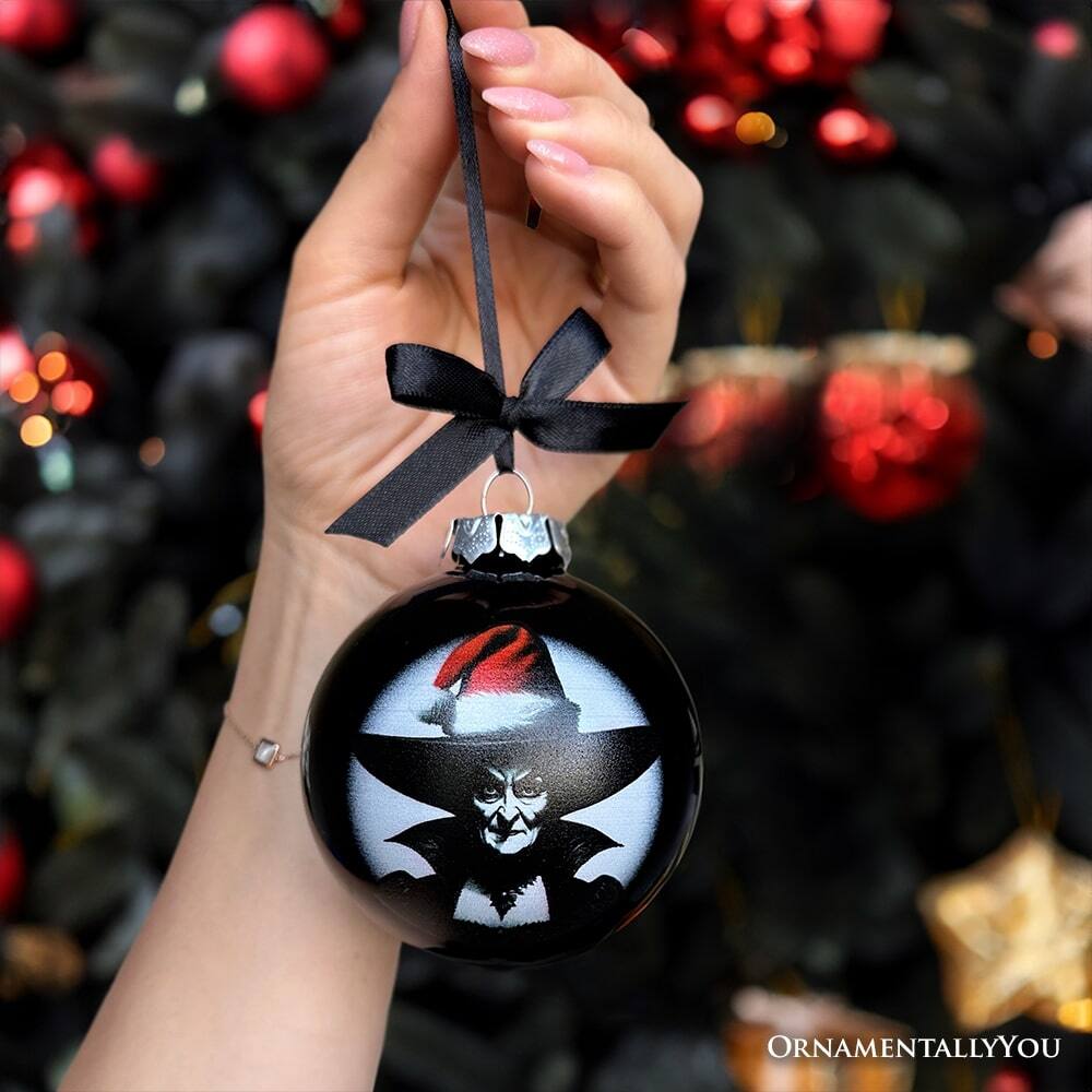 OrnamentallyYou Wicked Witch Christmas Spooky Portrait Glass Ornament ...