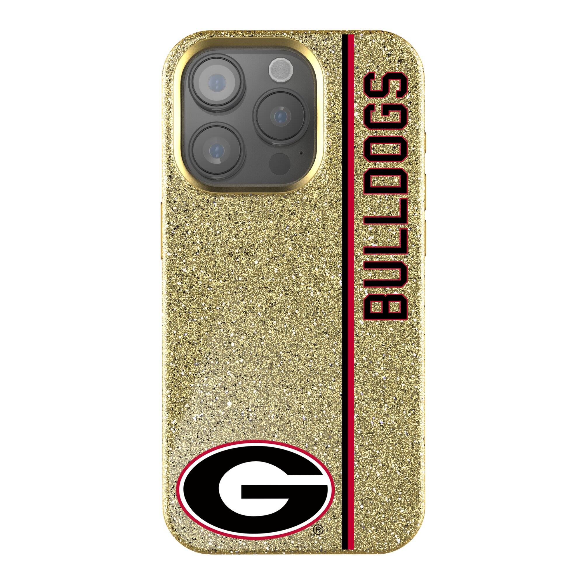 Keyscaper NCAA Georgia Bulldogs iPhone Bling Case 16 Pro Max Gold ...