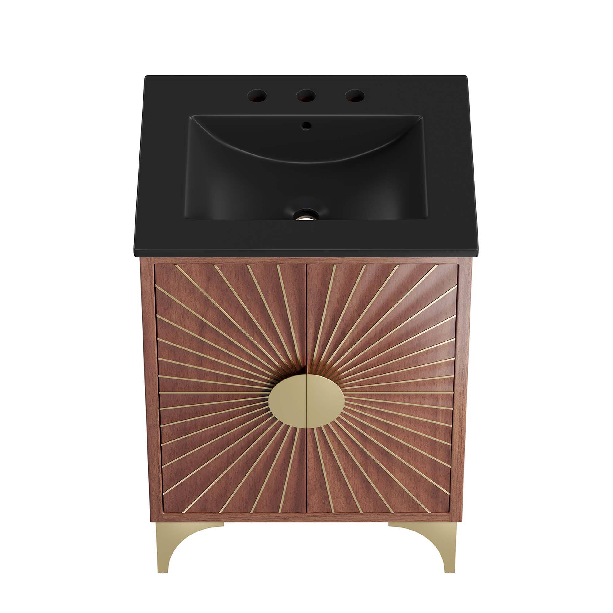 Daylight Bathroom Vanity Basin Included by Modway Black Walnut EEI-6292 ...