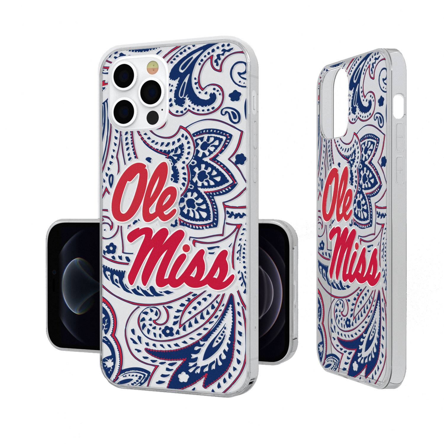 Keyscaper NCAA Ole Miss Rebels iPhone Paisley Design Clear Case 16 ...