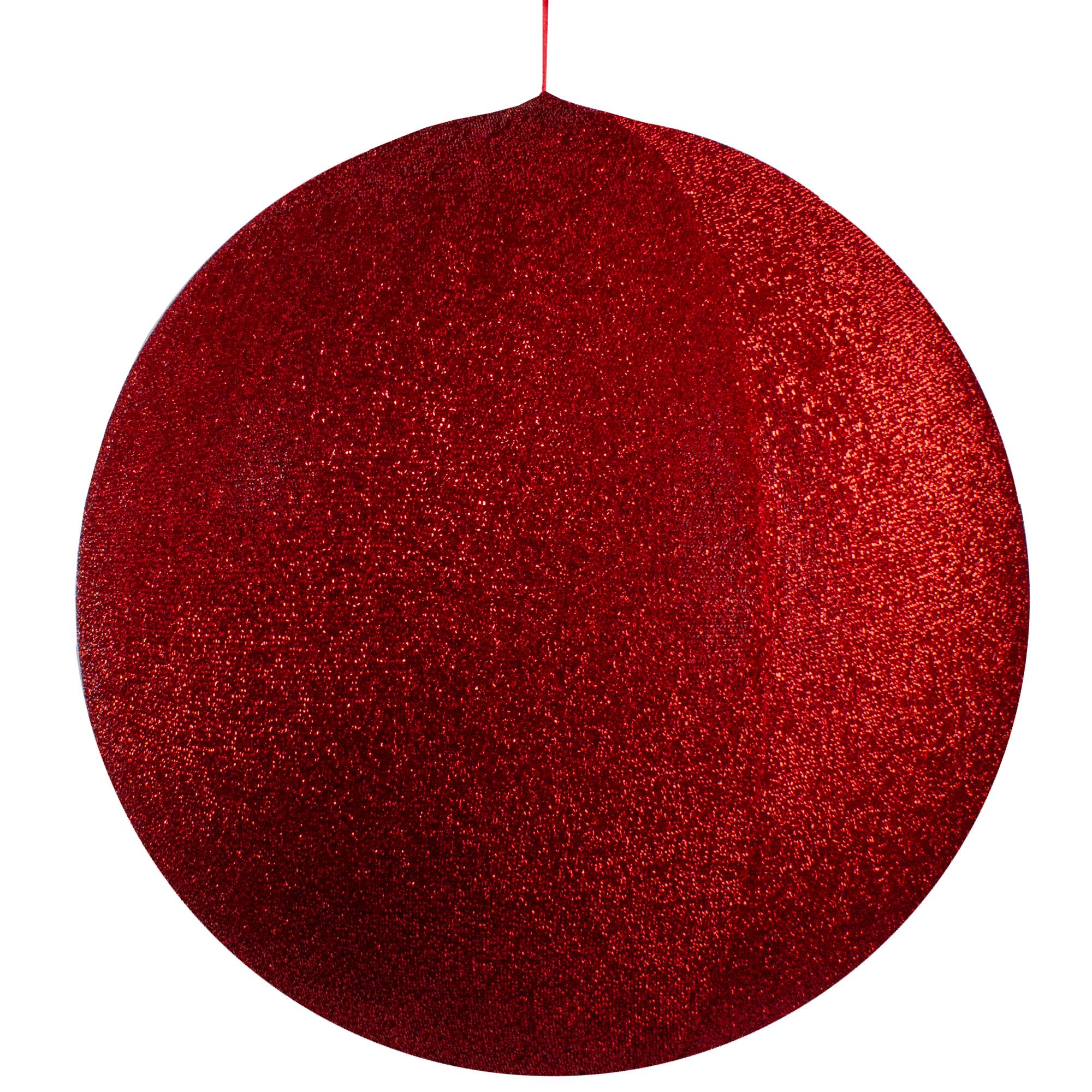 Northlight Inflatable Tinsel Commercial Christmas Ball Ornament Outdoor ...