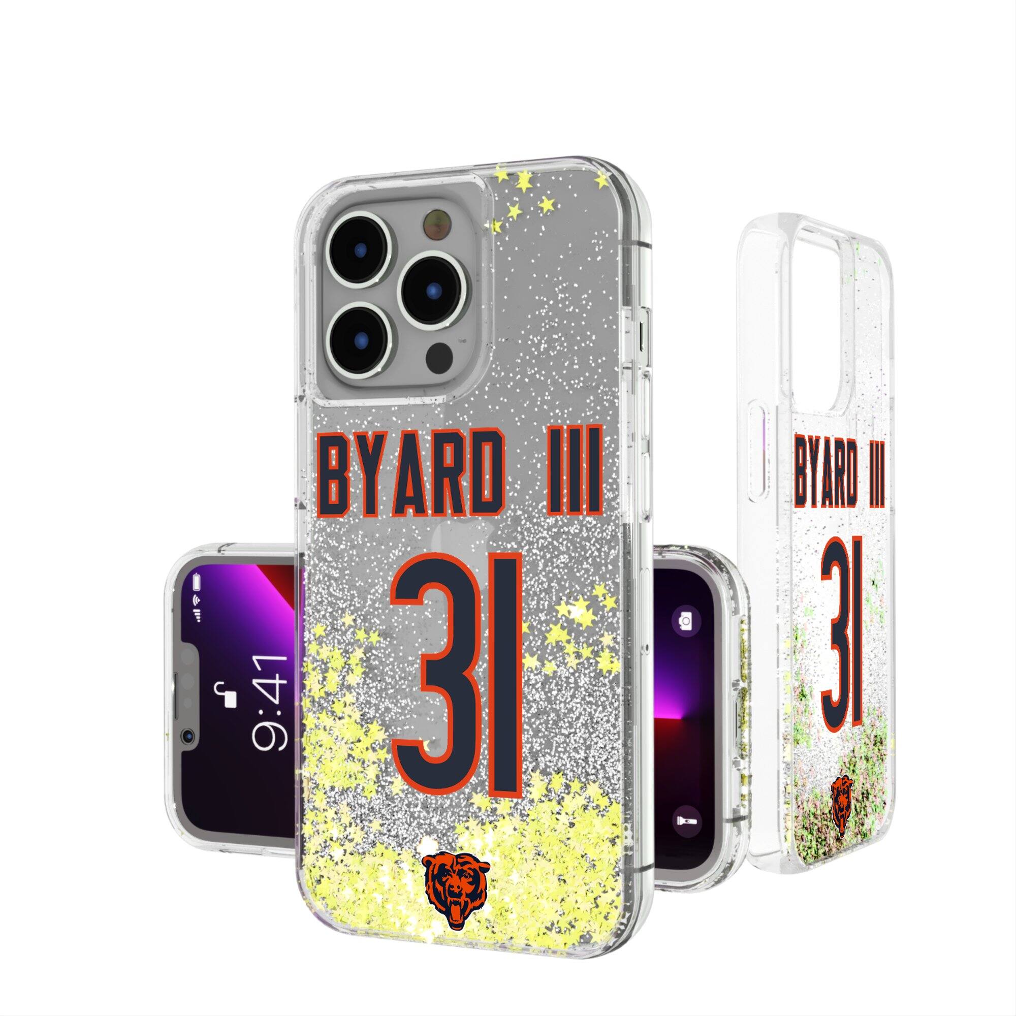 Keyscaper NFL Kevin Byard III Chicago Bears iPhone Glitter Phone Case ...