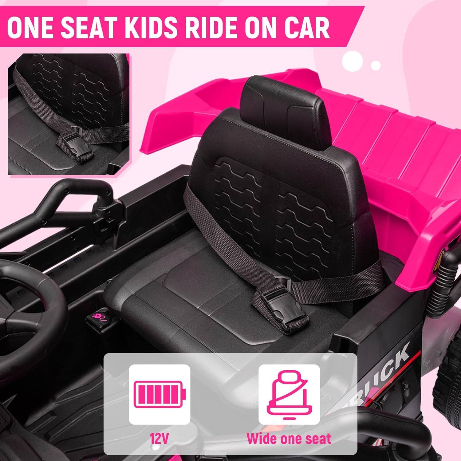 Acekool 12V Ride On Dump Truck for Kids, Remote Control, Electric Dump ...