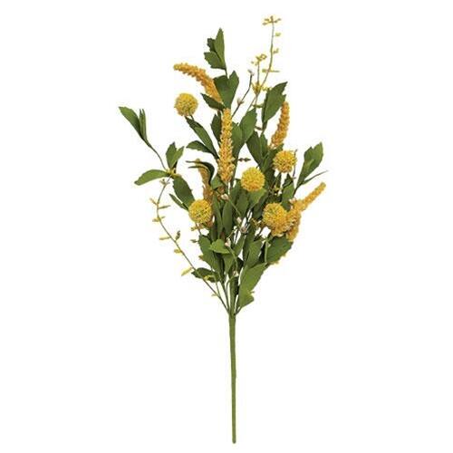BreeBe Thistle Ball and Heather Spray 20" Yellow, Green FT28939 - Best Buy