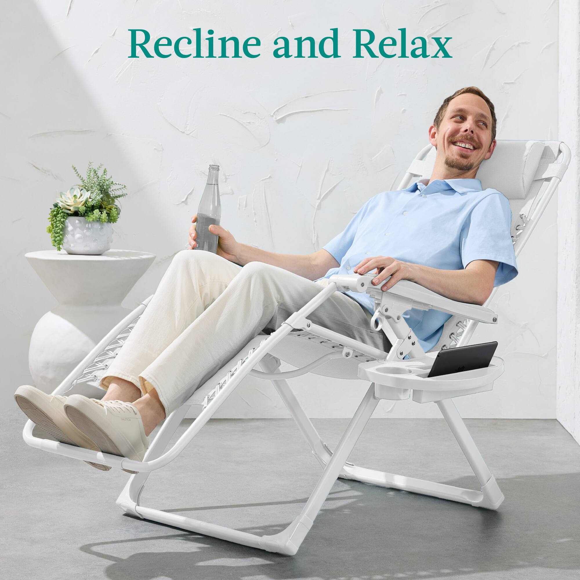 Best Choice Products Monochromatic Zero Gravity Chair, Folding Patio ...