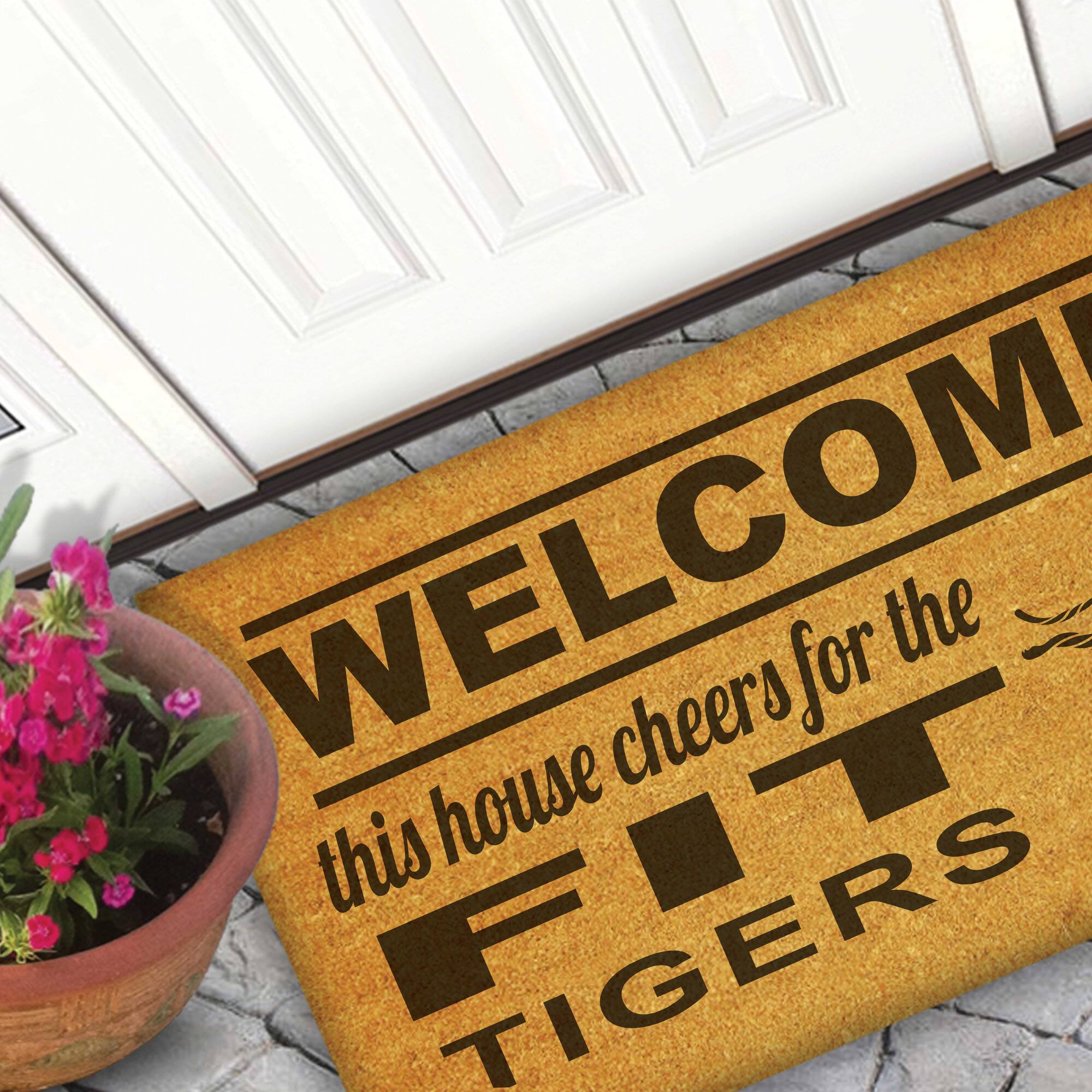 Jardine SUNY Fashion Institute of Technology Tigers 18" x 30" Welcome Doormat Brown 5186308 ...