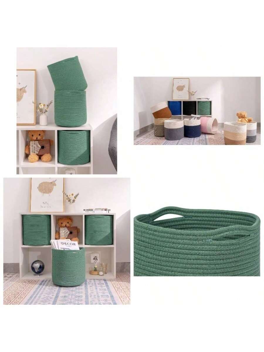 Live At Space Storage Cubes Baskets Bins Organizer 11x11x11'' Fit 12x12 ...