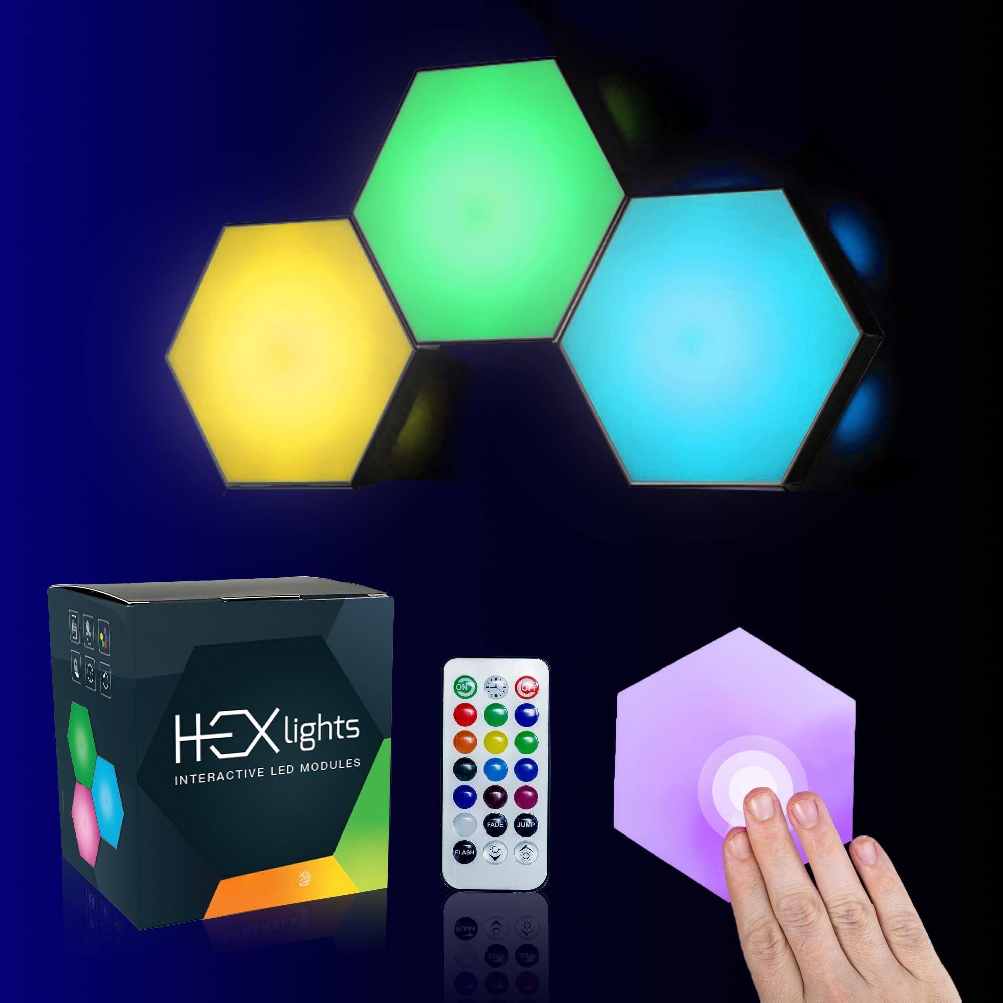 VEGA AUTOMOTIVE Hexlights Sensory Lights For 7pk Touch Hexagon Remote ...