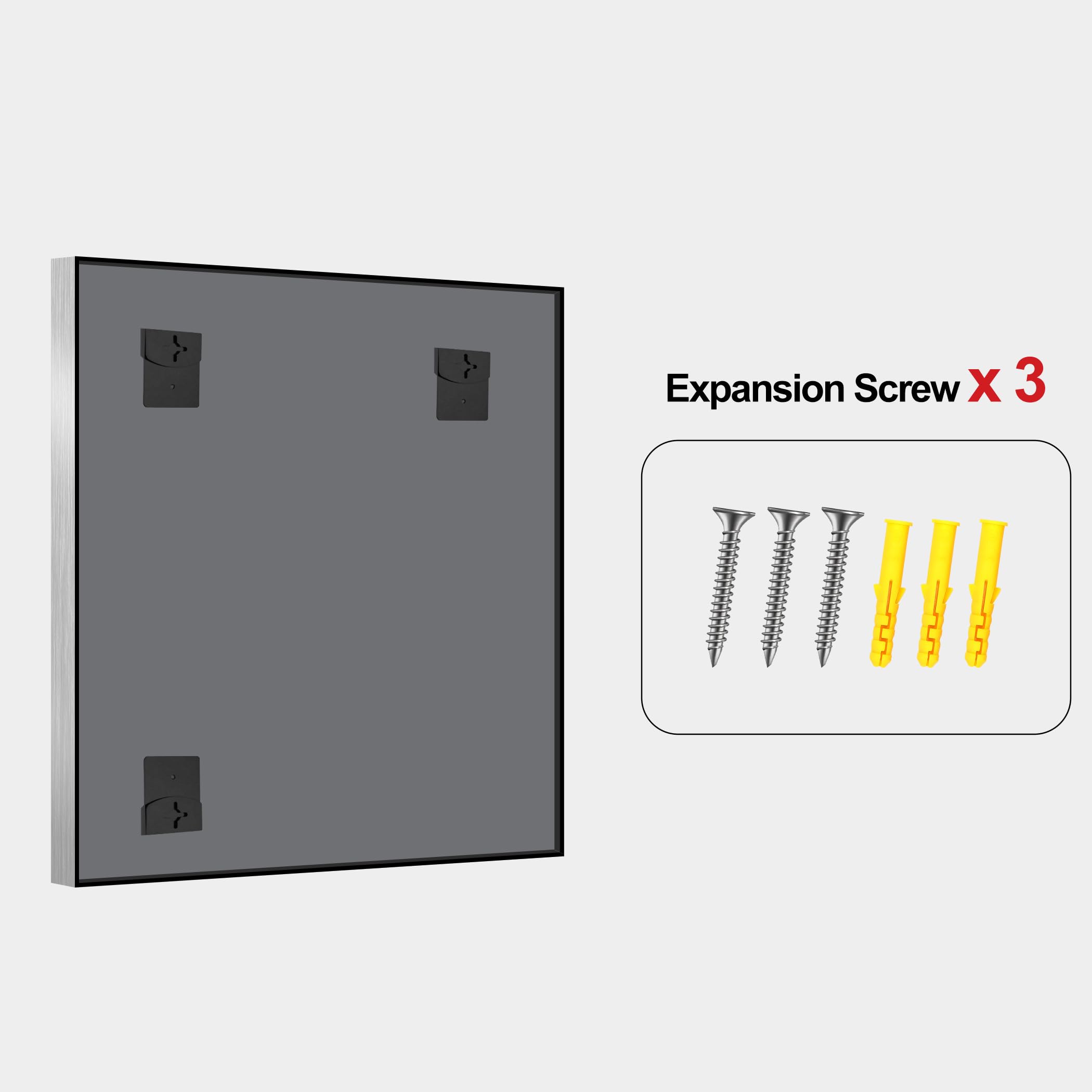 Earthley Blooms Bathroom Mirror 30"x36" Rectangular With Deep Metal ...