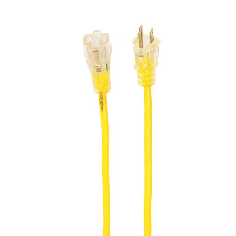 YELLOW JACKET Outdoor 50 ft. L Extension Cord 14/3 SJTW Yellow ...