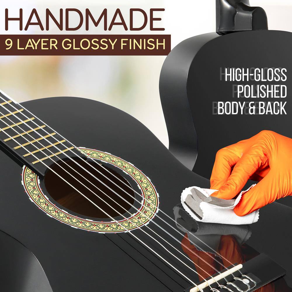 PYLE Beginner Acoustic Guitar Kit, 3/4 Junior Natural PGACLS82BK.X9 ...