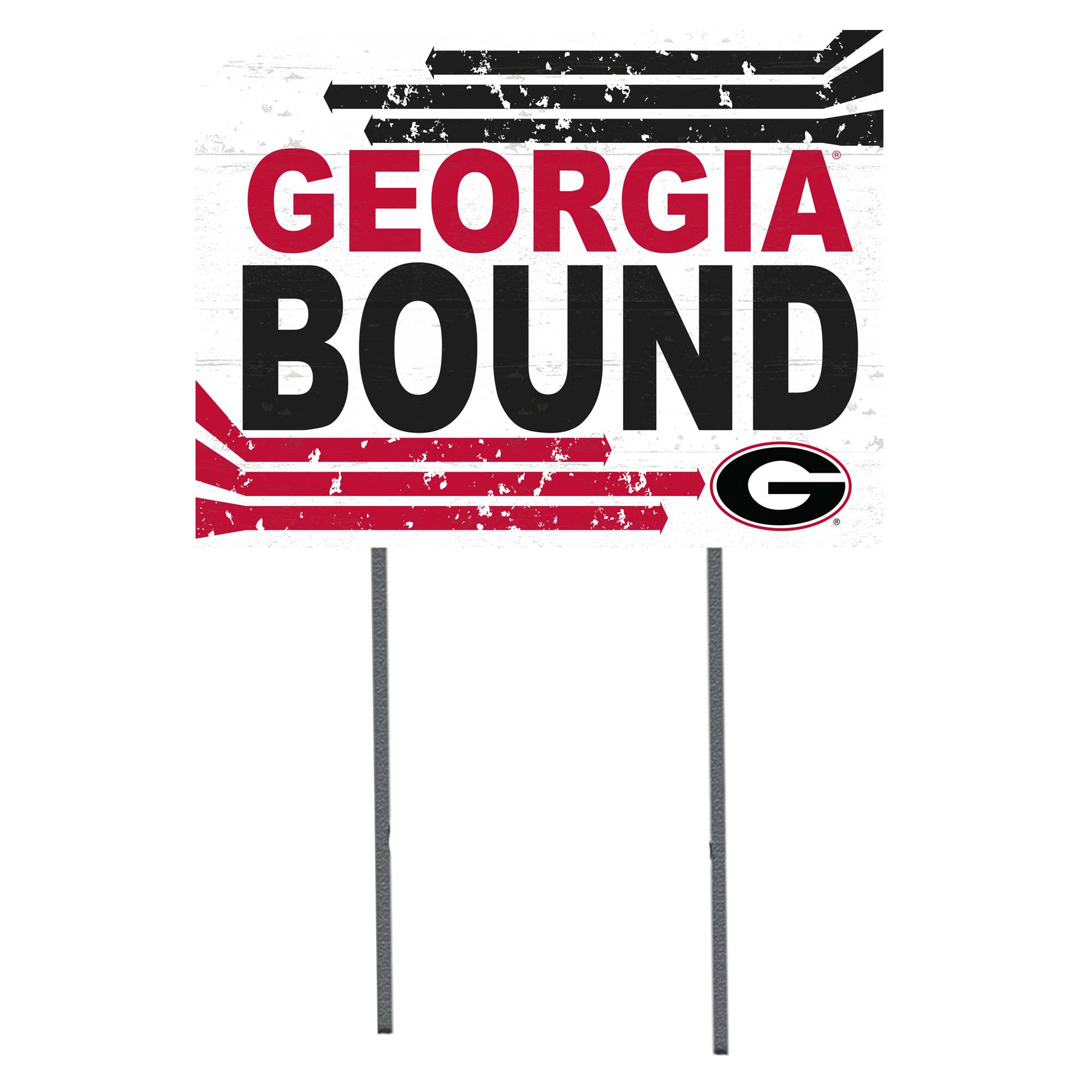 Jardine Georgia Bulldogs 18'' x 24'' Bound Yard Sign White 4940220 ...