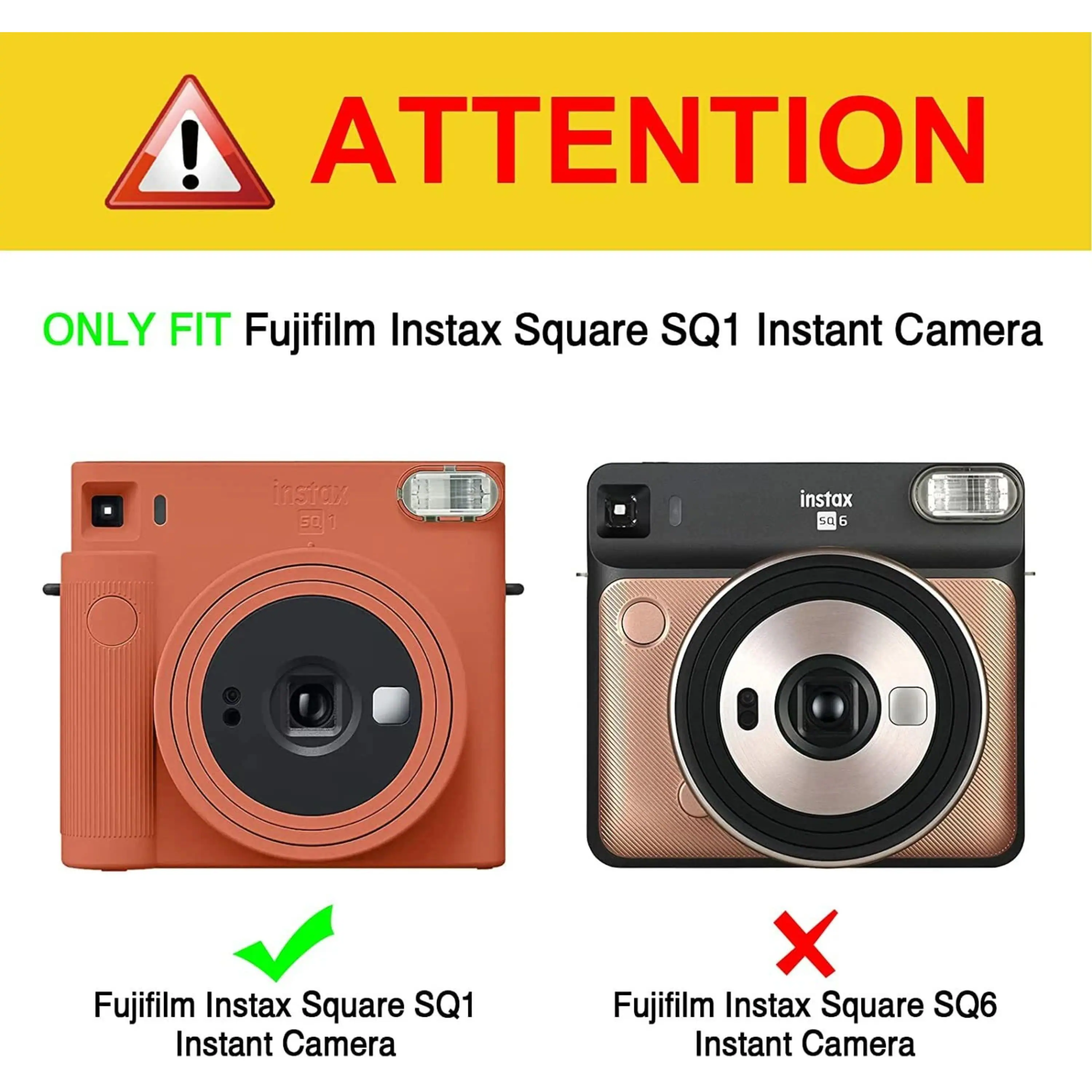 Kitcheniva Vegan Leather Bag Camera Case With Strap For Fujifilm Instax ...