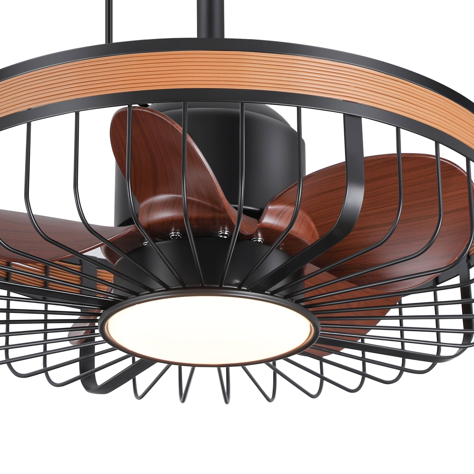 Breezary 19" Outdoor Waterproof Ceiling Fan with Gazebo Light, DC Motor ...