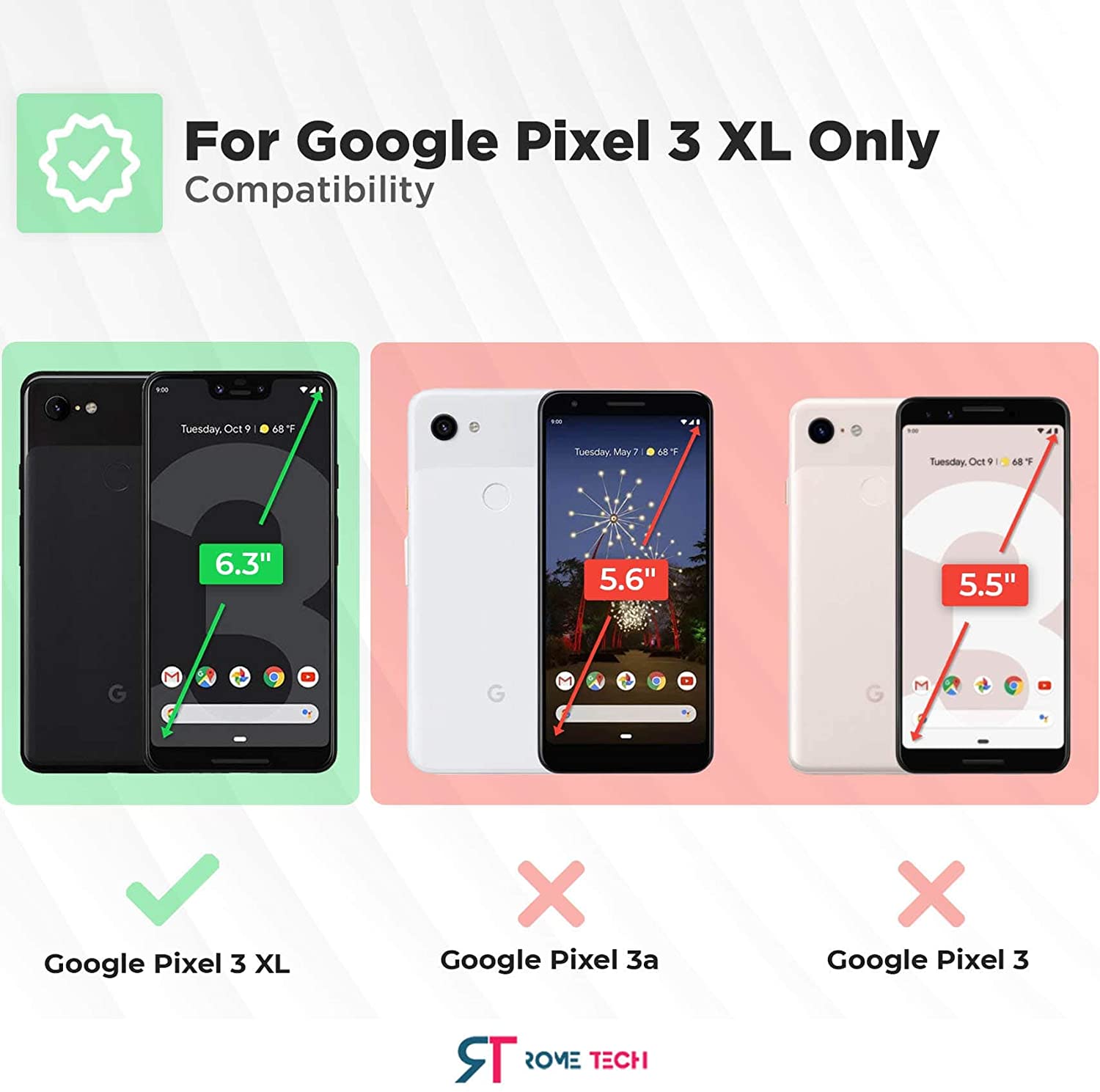 RomeTech Shell Holster Combo Case for Google Pixel 3 XL Black - Best Buy