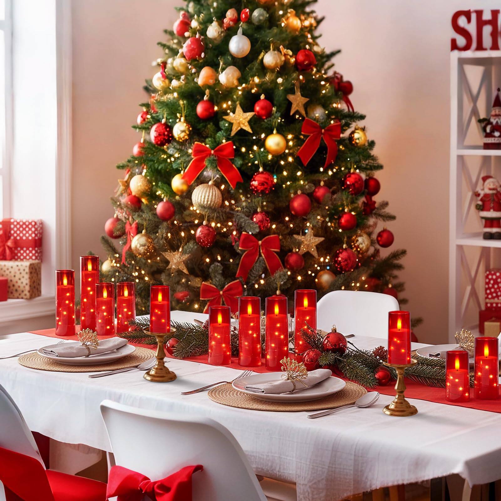 Refined Abode Design Candle Remote Timer Flickering Operated Led Pillar ...