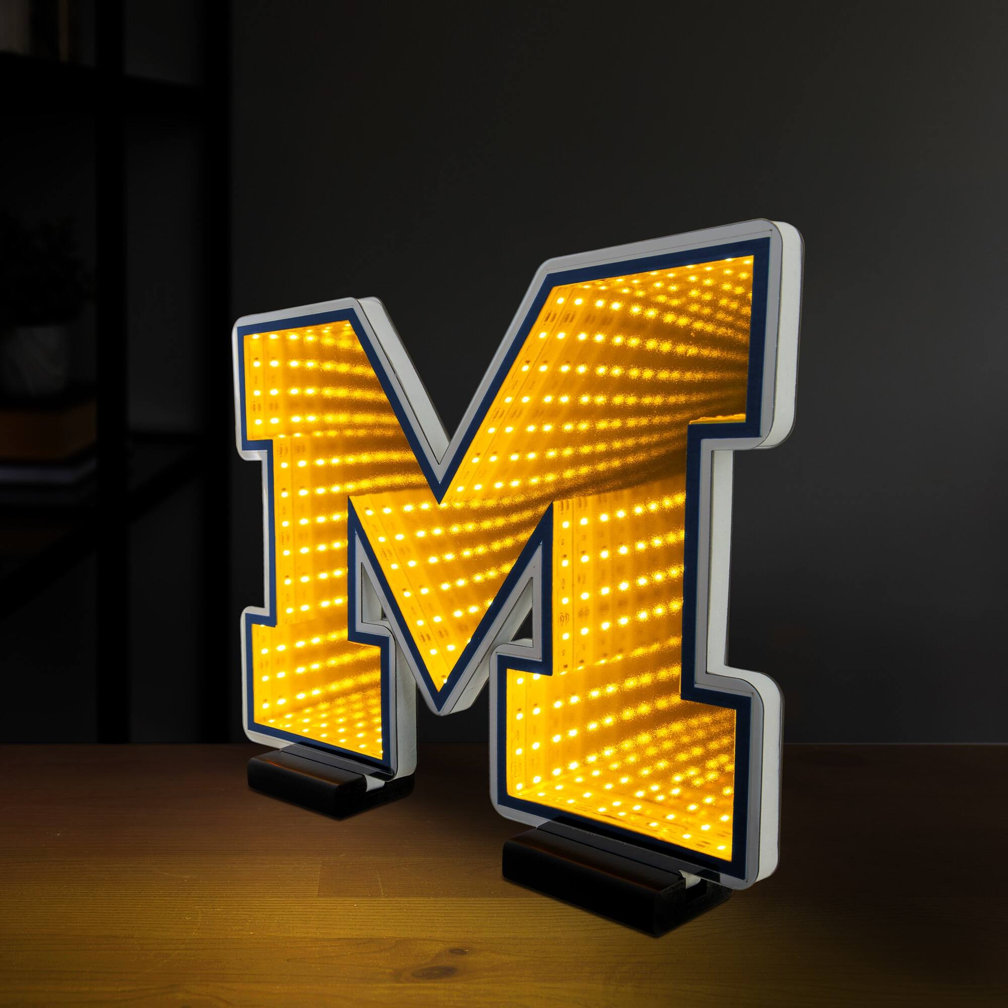 Sporticulture Michigan Wolverines LED Infinity Logo Light Multicolor ...
