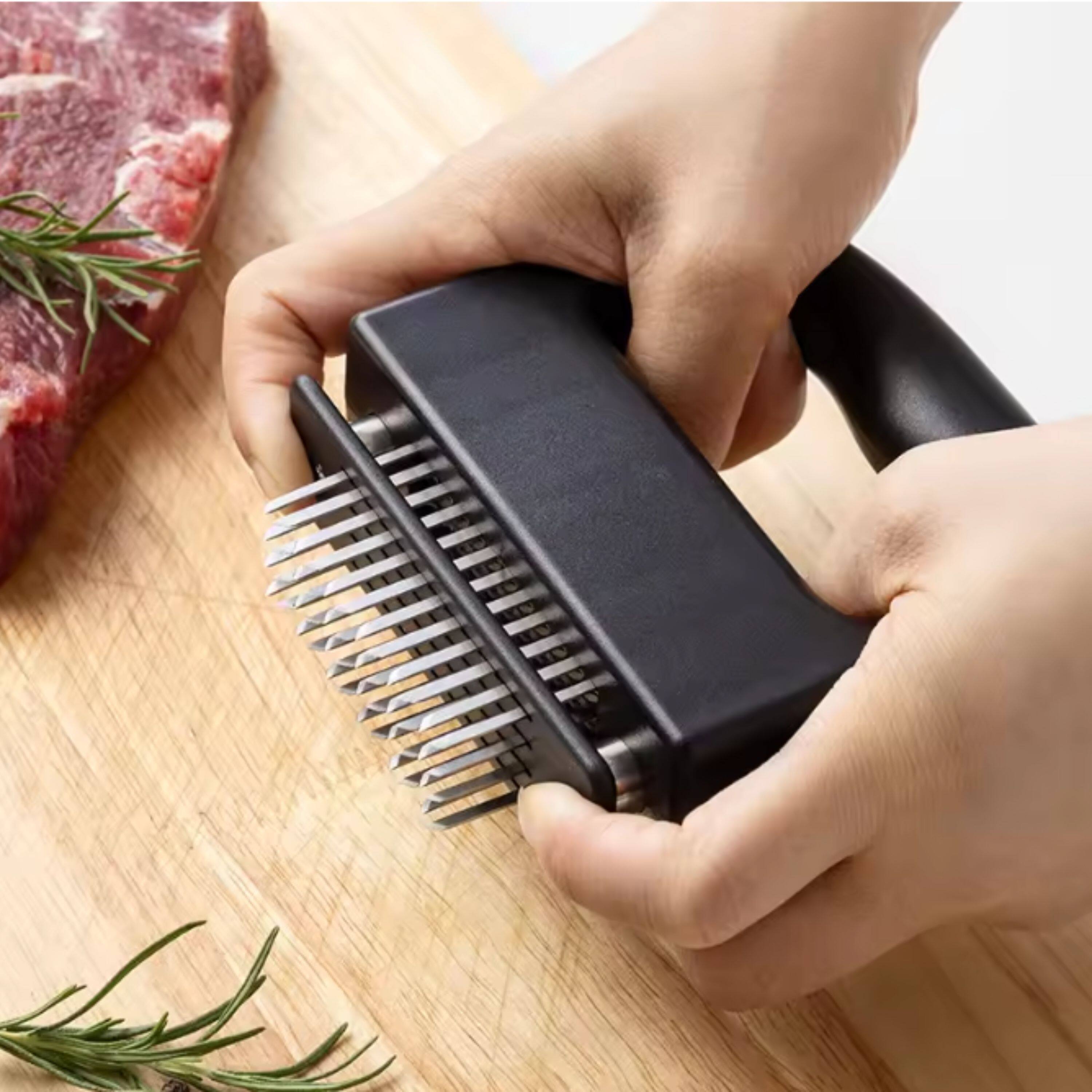 Kitcheniva Stainless Steel Meat Tenderizer for Steaks, Chicken, Pork ...