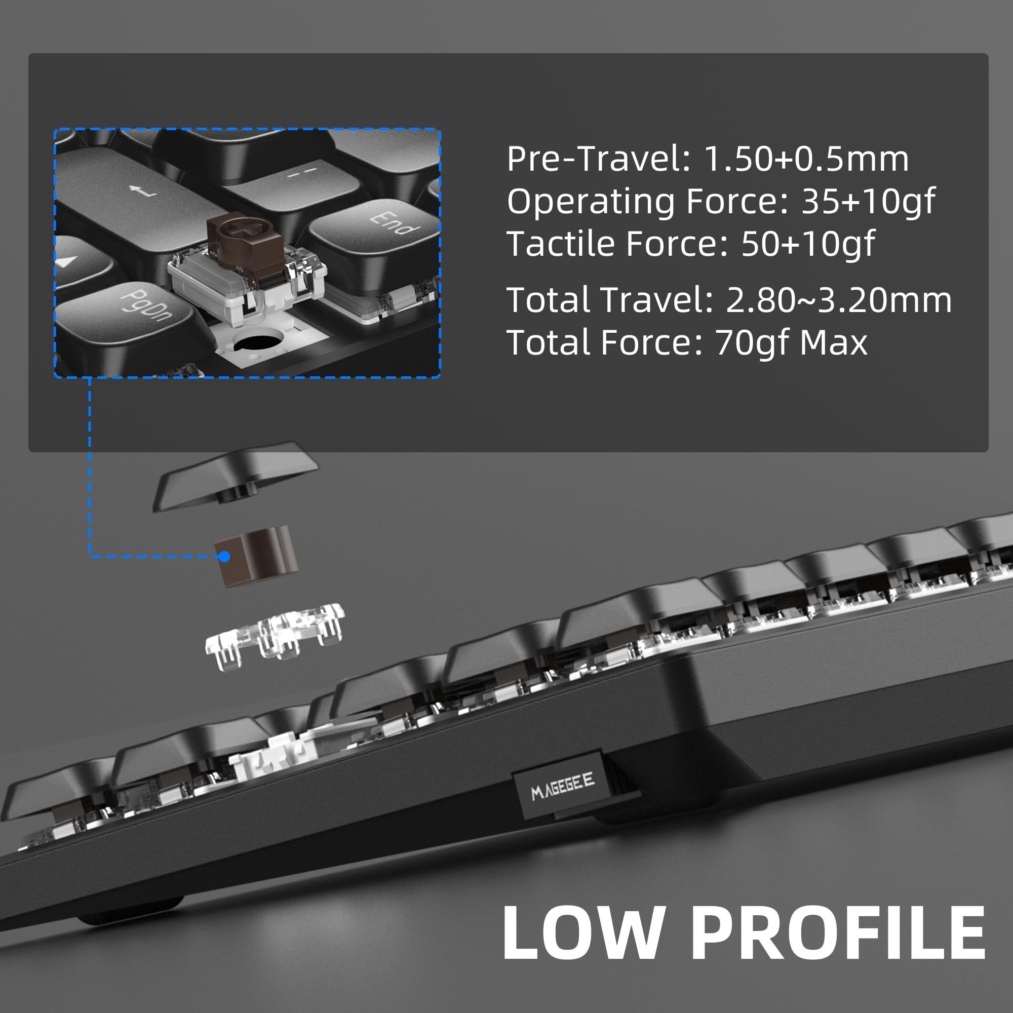 Earthley Blooms Wireless Rgb Mechanical Moon84 Triple Mode 2.4ghzbtusb ...
