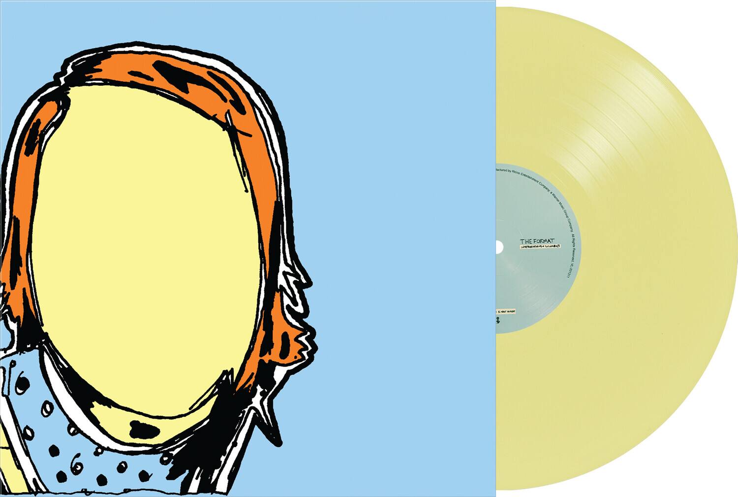 The Format Interventions & Lullabies Easter Yellow/Cyan Blue VINYL LP ...