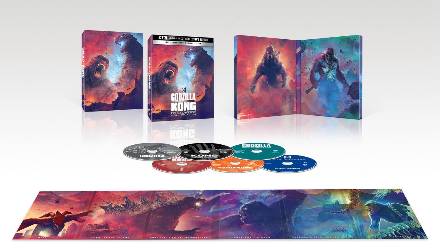 Godzilla/Kong Monsterverse 5 Film Collector’s Edition (Limited Edition ...