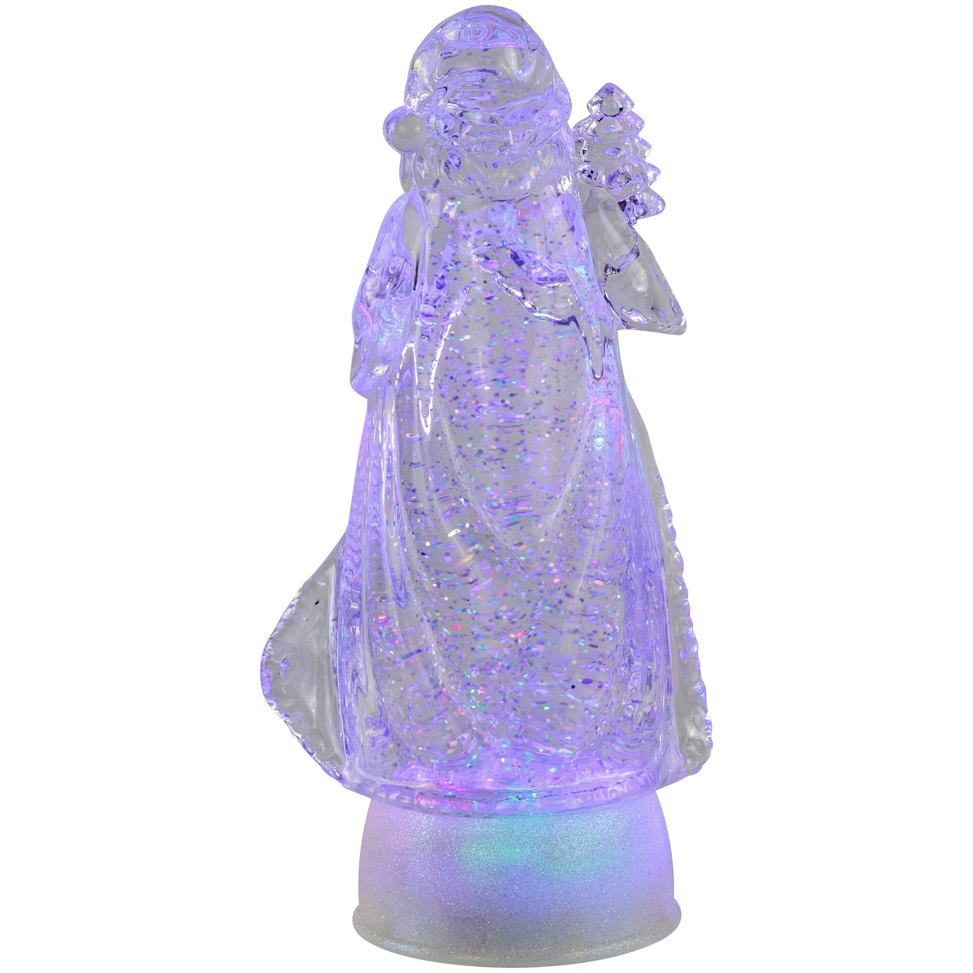Northlight LED Lighted Color Changing Acrylic Santa Claus Christmas ...