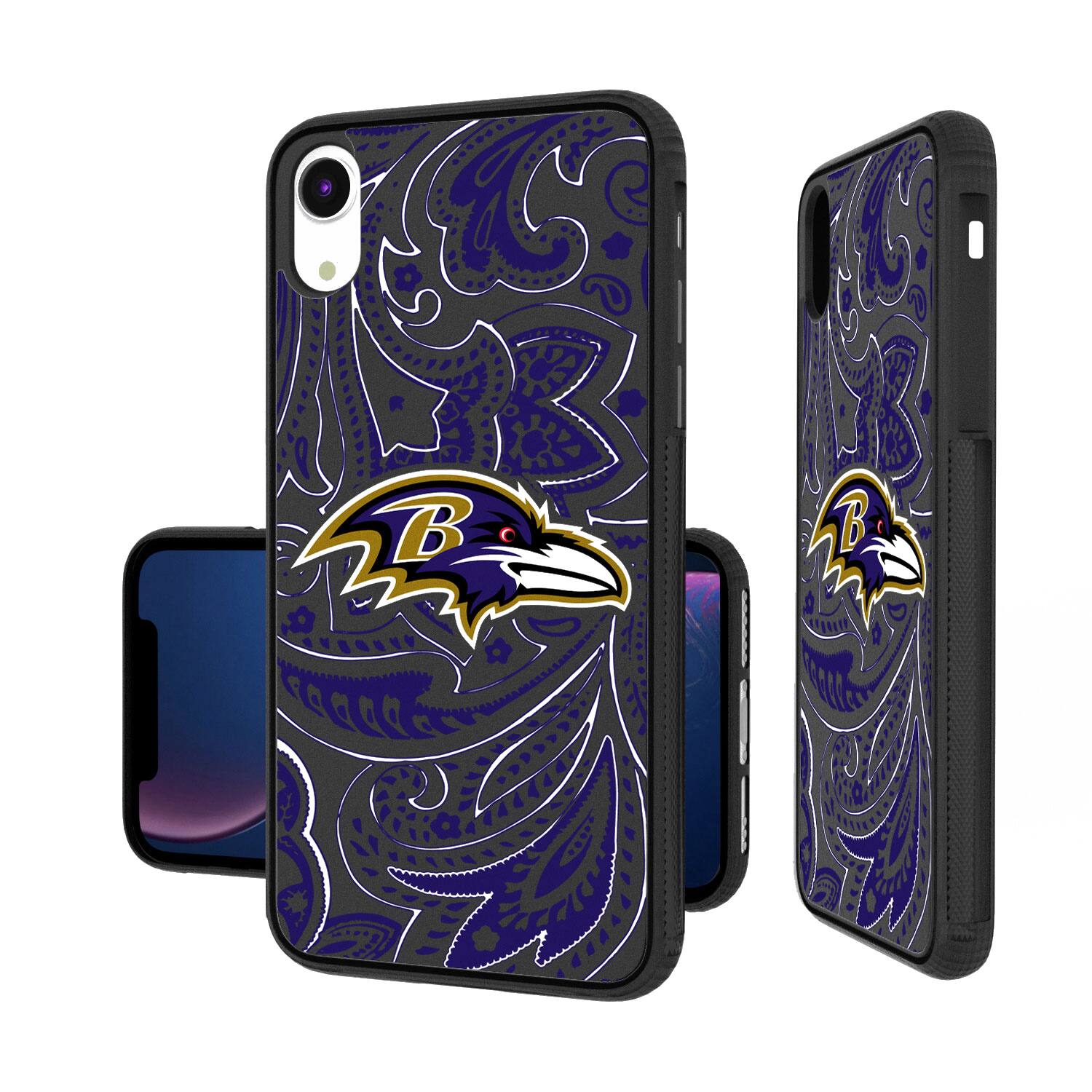 Keyscaper NFL Baltimore Ravens iPhone Paisley Design Bump Case 14 Pro ...