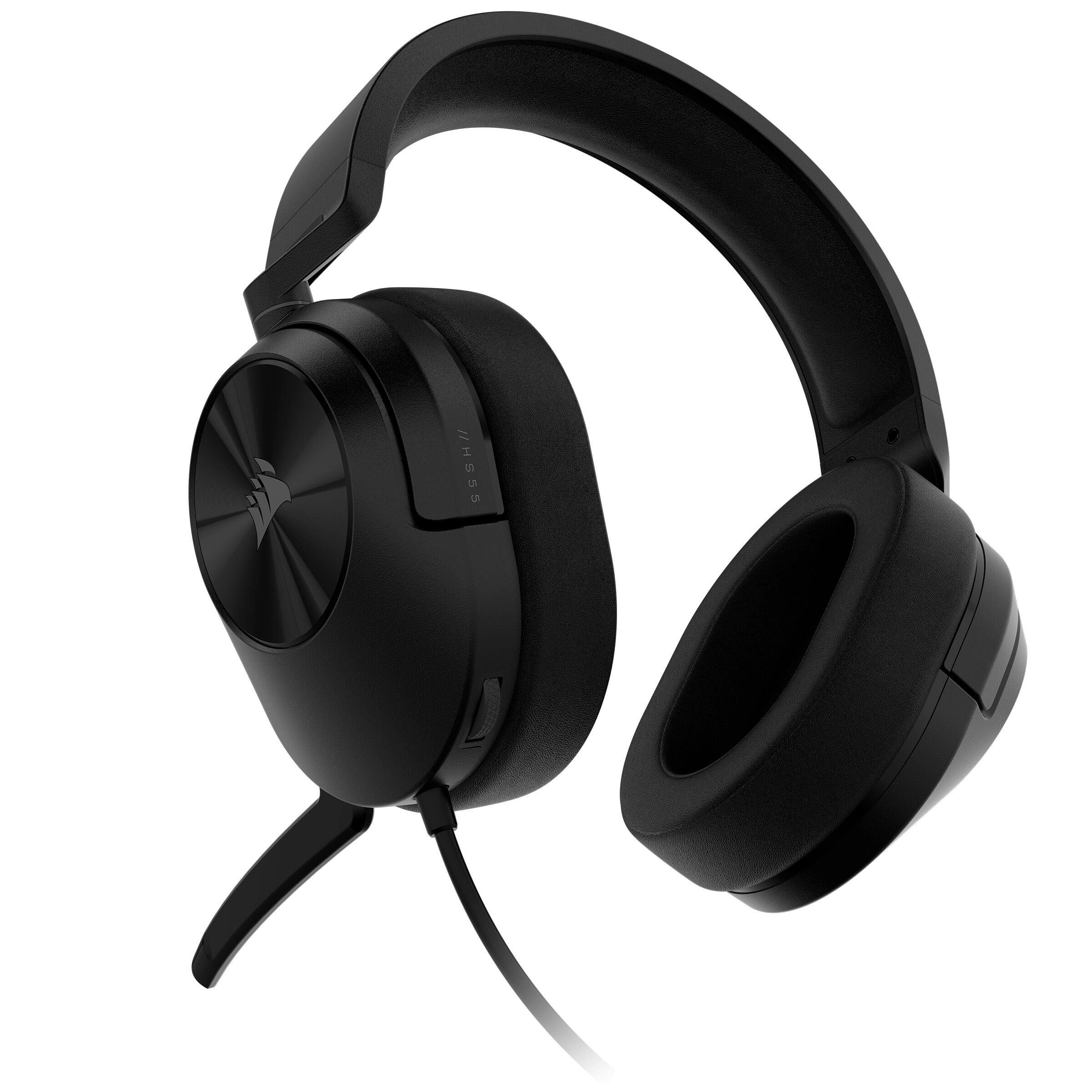 Customer Reviews: CORSAIR HS55 SURROUND Wired Gaming Headset for PC, PS5, PS4 Black CA-9011265 ...