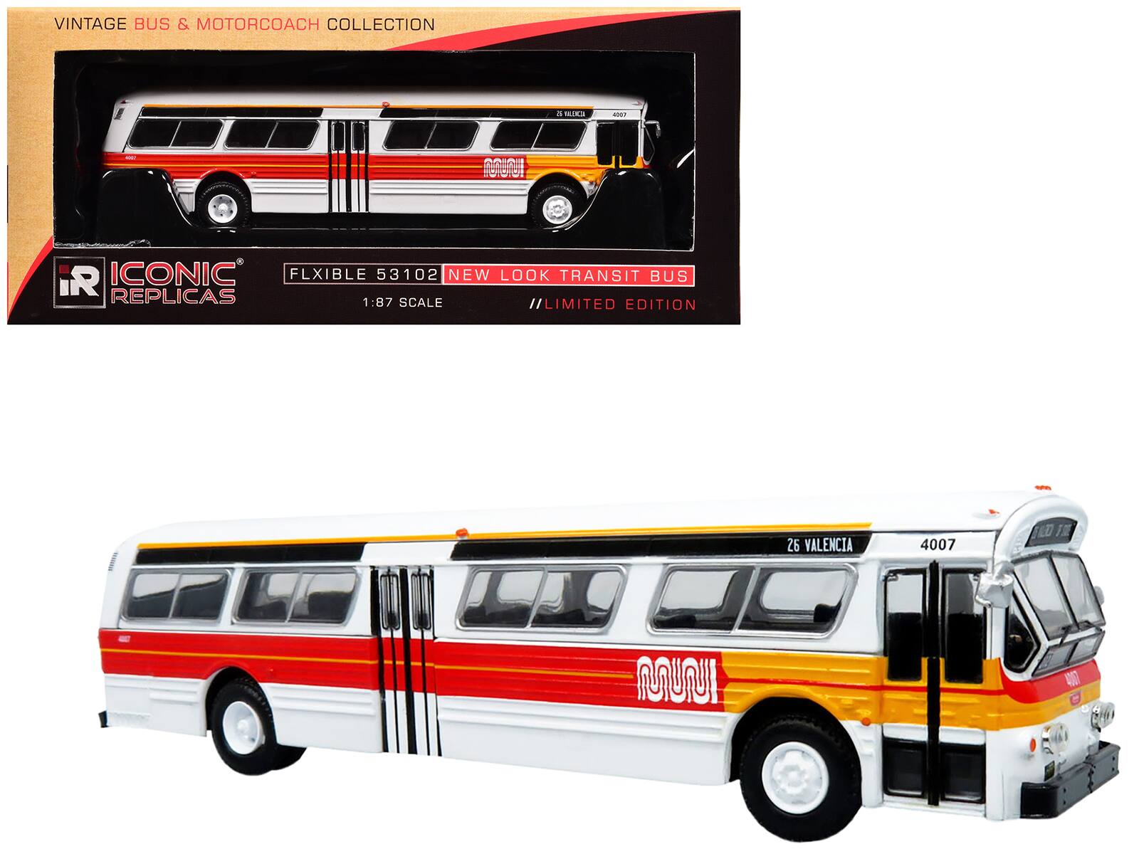 Iconic Replicas Flxible 53102 New Look Transit Bus San Francisco MUNI ...