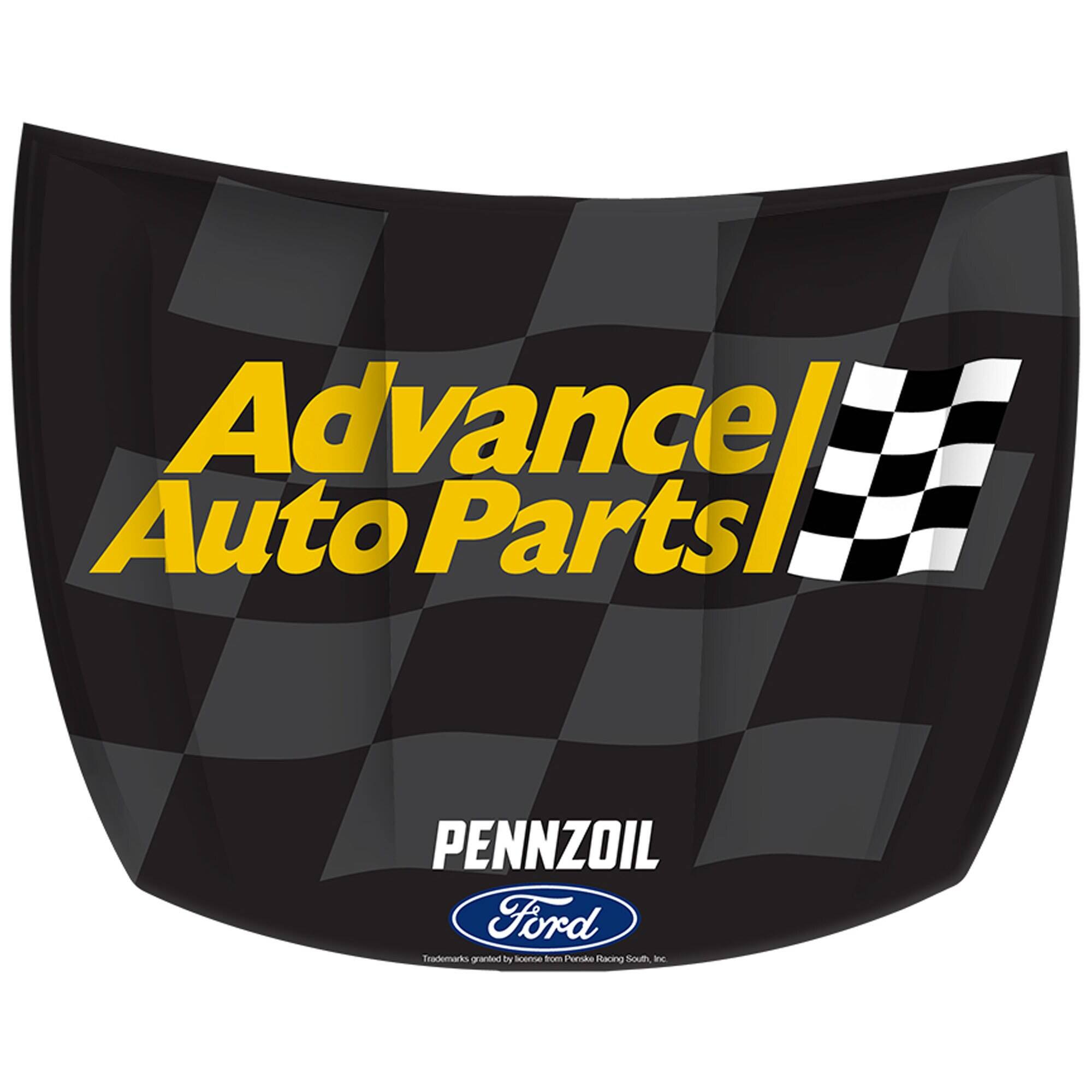 The Fan Brand Ryan Blaney 58" x 43" Car Hood Wall Sign Multicolor ...