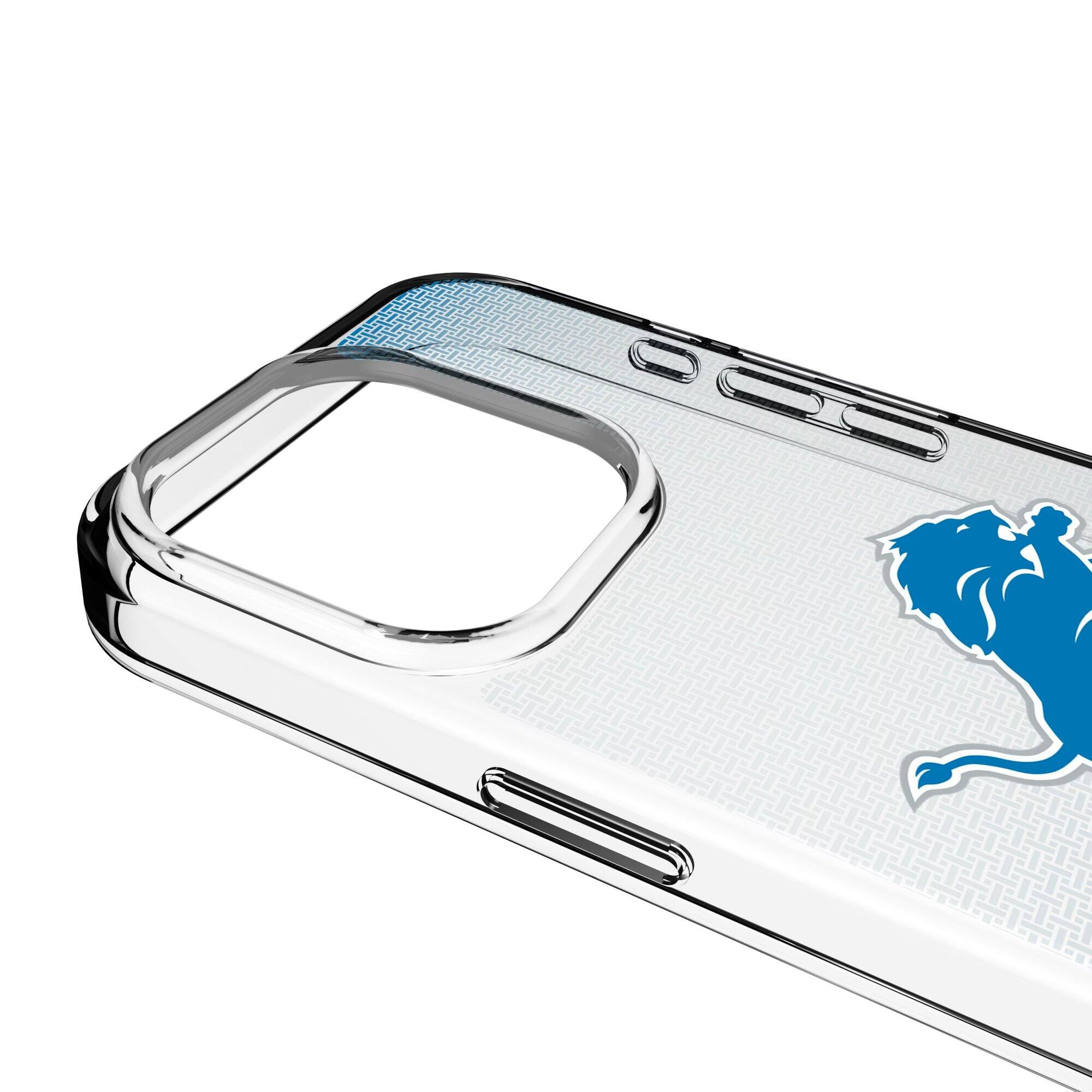 Keyscaper NFL Detroit Lions Linen Logo iPhone Clear Case 16 Pro ...