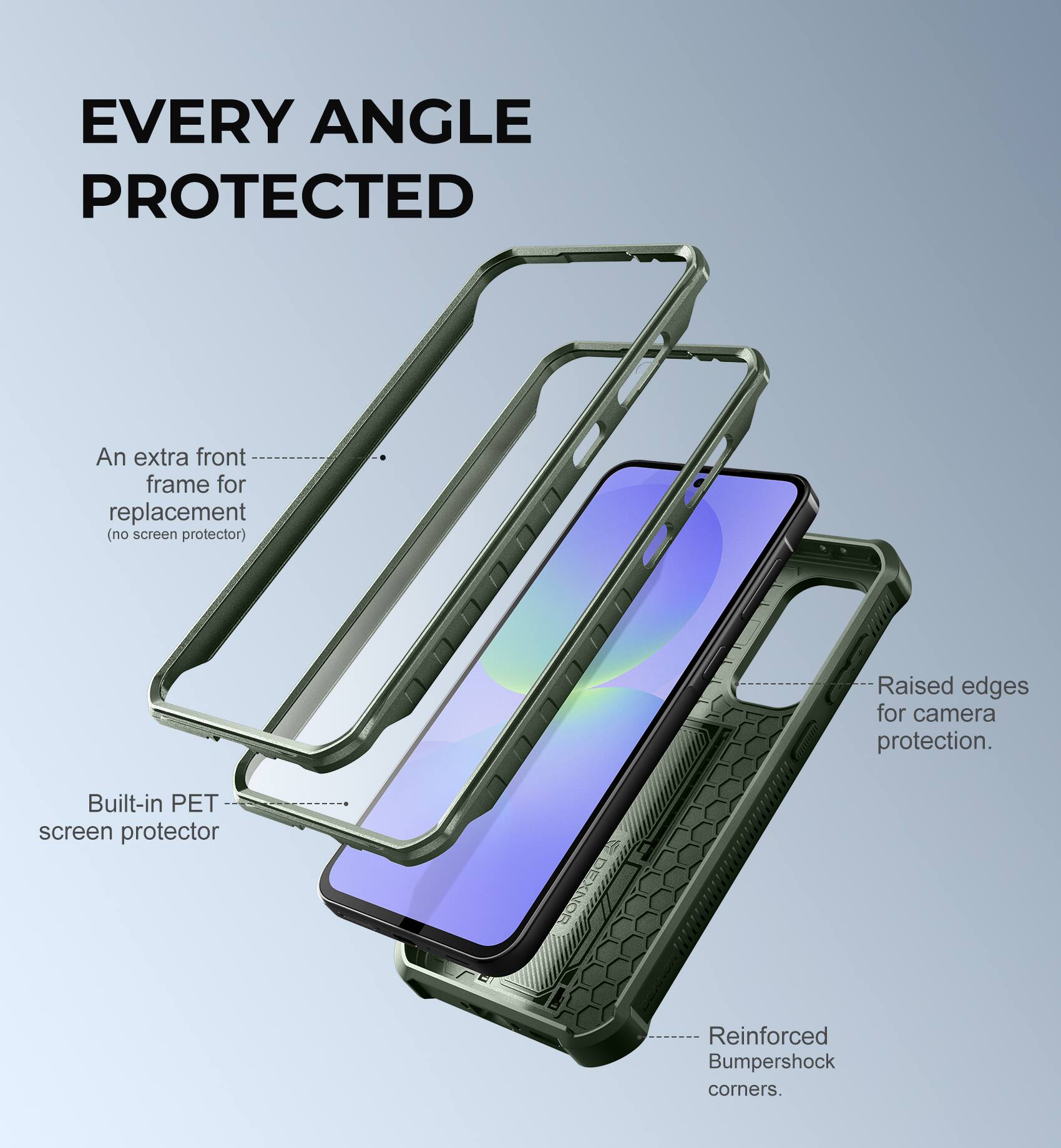Dexnor Phone Case for Samsung Galaxy A36, Slide Camera Cover ...