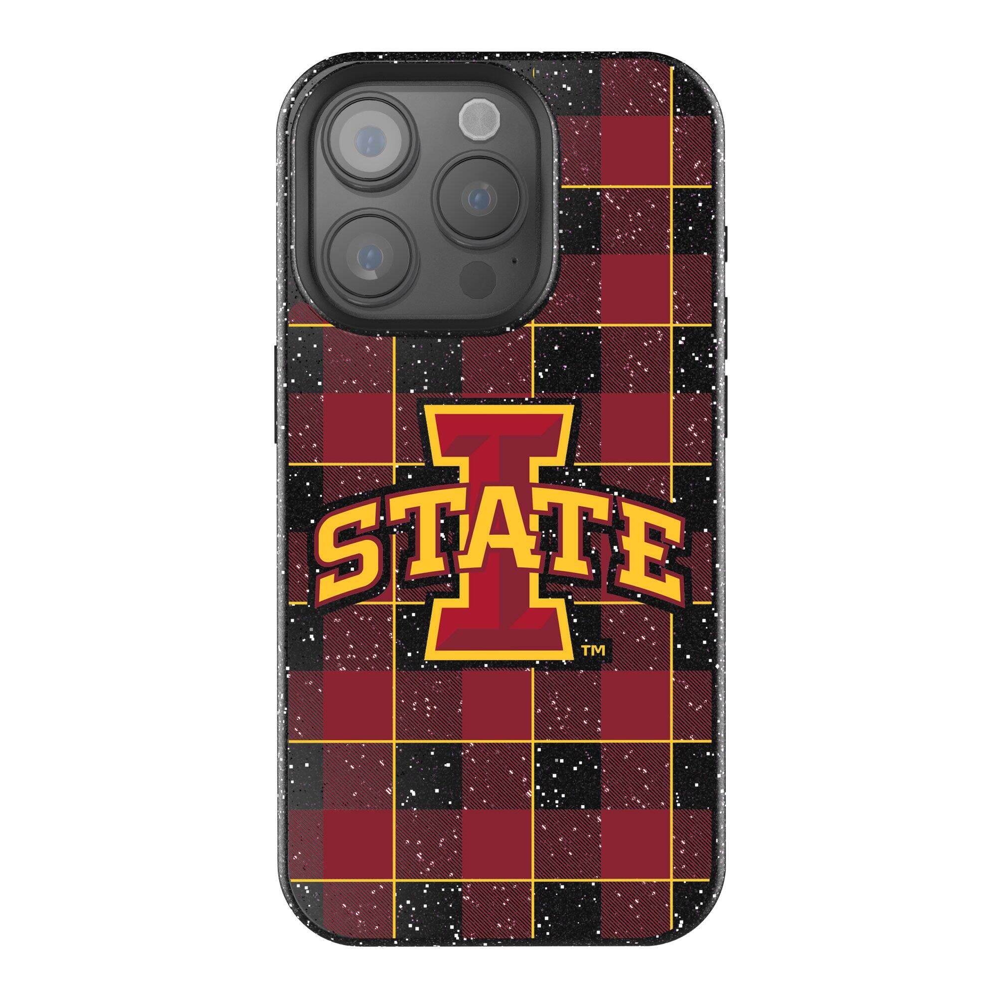 Keyscaper NCAA Iowa State Cyclones Plaid Bling iPhone Case 15 Pro Max ...