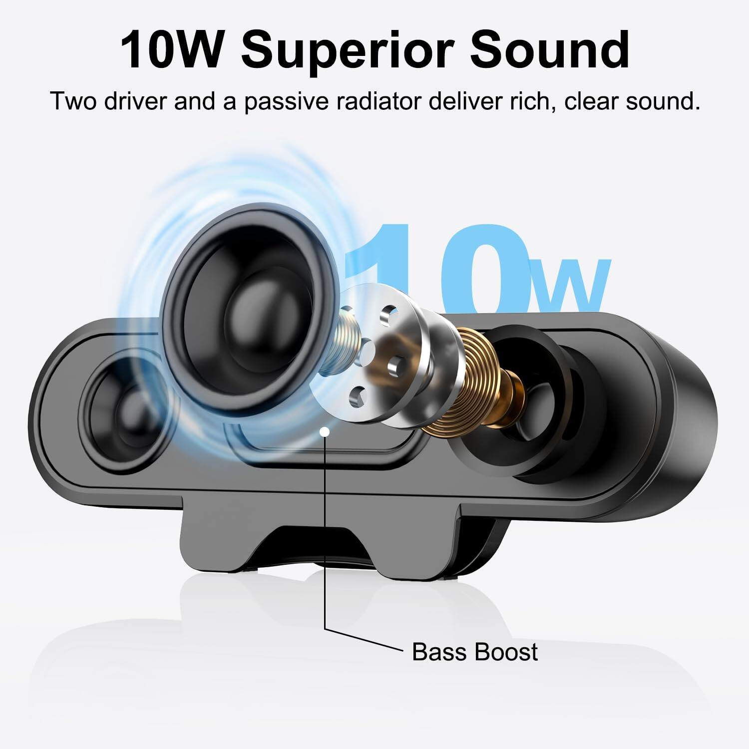 Cedar Assembly Monitor Speakers Computer For Desktop Pc Usb With ...