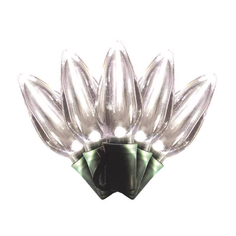 Celebrations Platinum LED C9 Warm 25 ct String Christmas Lights 25 ft ...