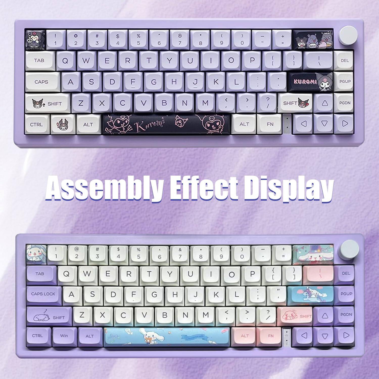 HM 1810 Gmk67 65 Hot swappable Mechanical Kit 5 0 2 type c Tri mode Rgb ...