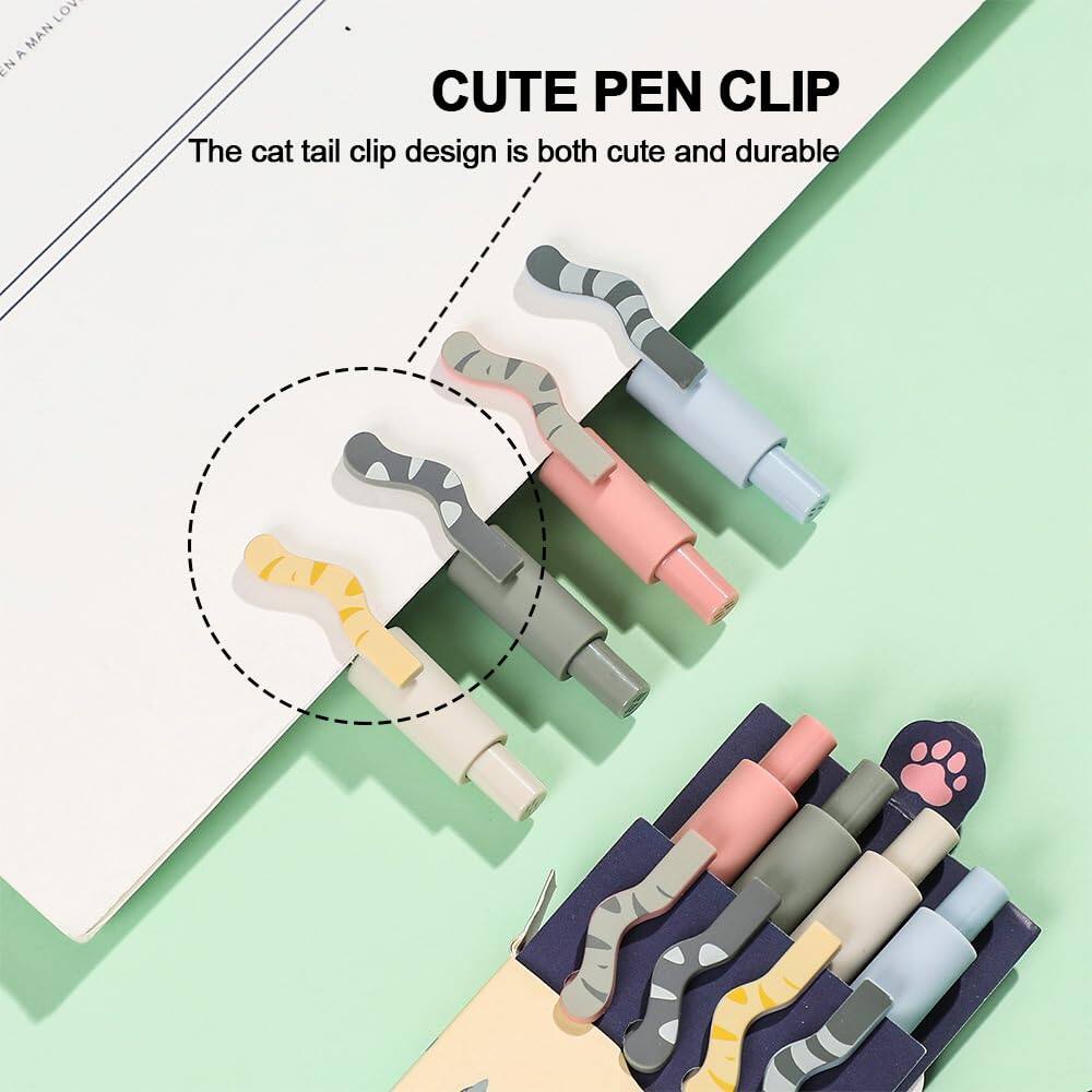 Paradigms Interiors Cute Cat Gel Pens Fine Point Ink Smooth Quick dry ...