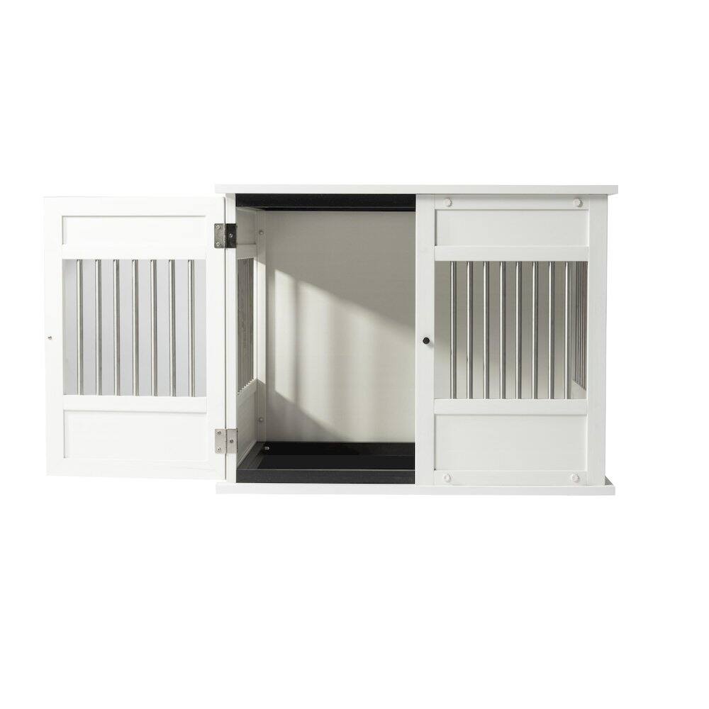 New Age Pet ECOFLEX Horizon Dog Crate Antique White Medium - Best Buy