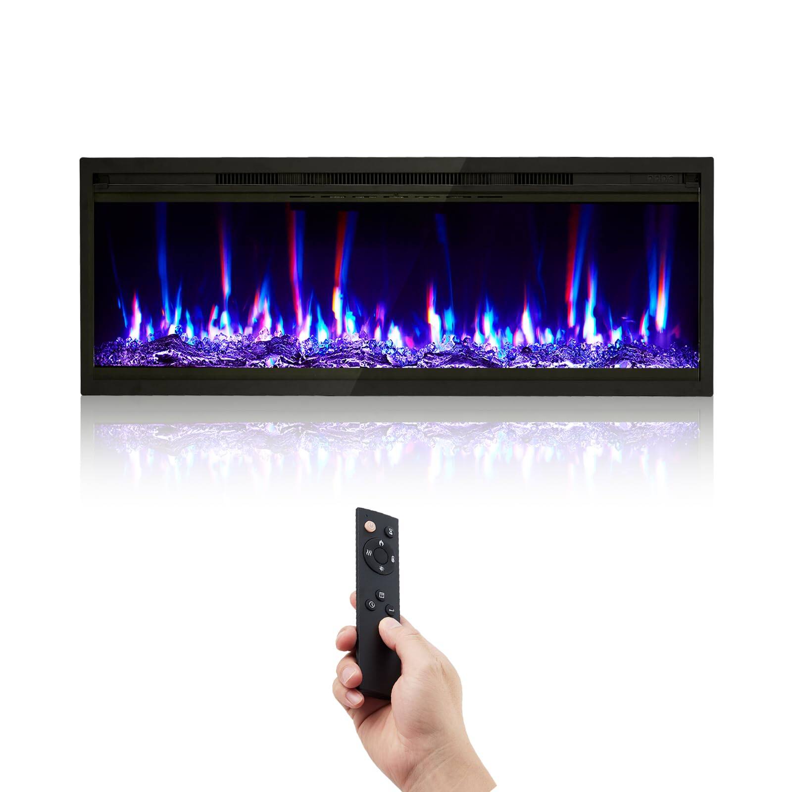 Electric GARVEE - 42" Wall Mounted & Recessed Fireplace, Ultra-Thin ...