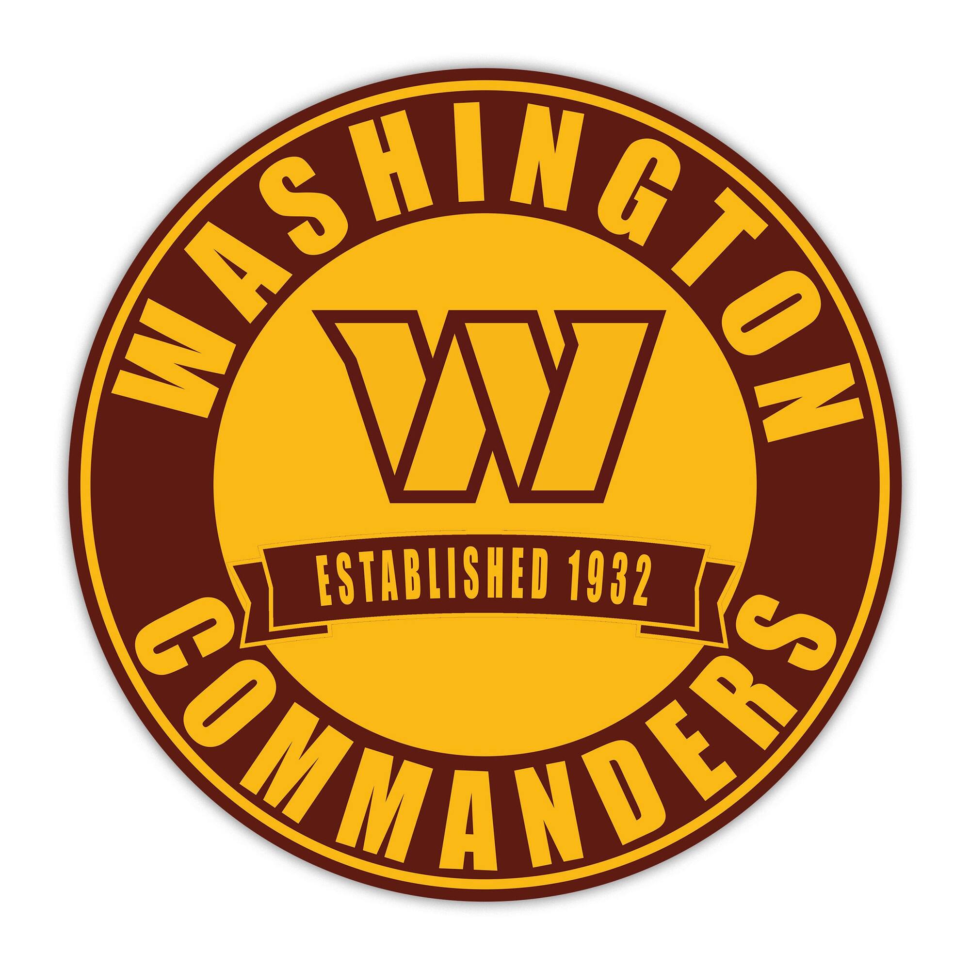 Fan Creations Washington Commanders 24" Circle with Banner Multicolor ...