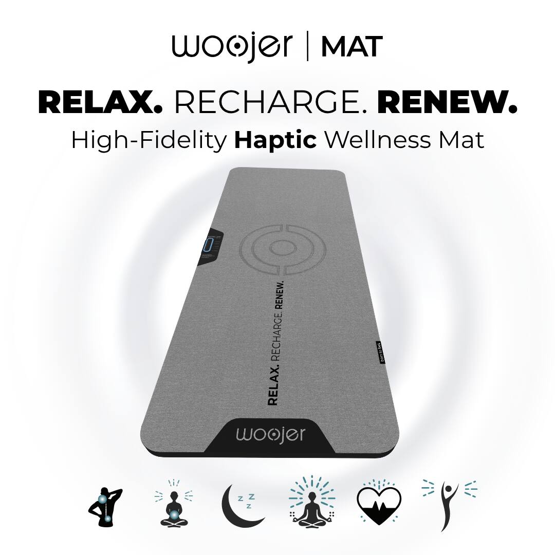 Woojer High Fidelity Haptic Wellness MAT Gray WJRTOPBHNV-101 - Best Buy