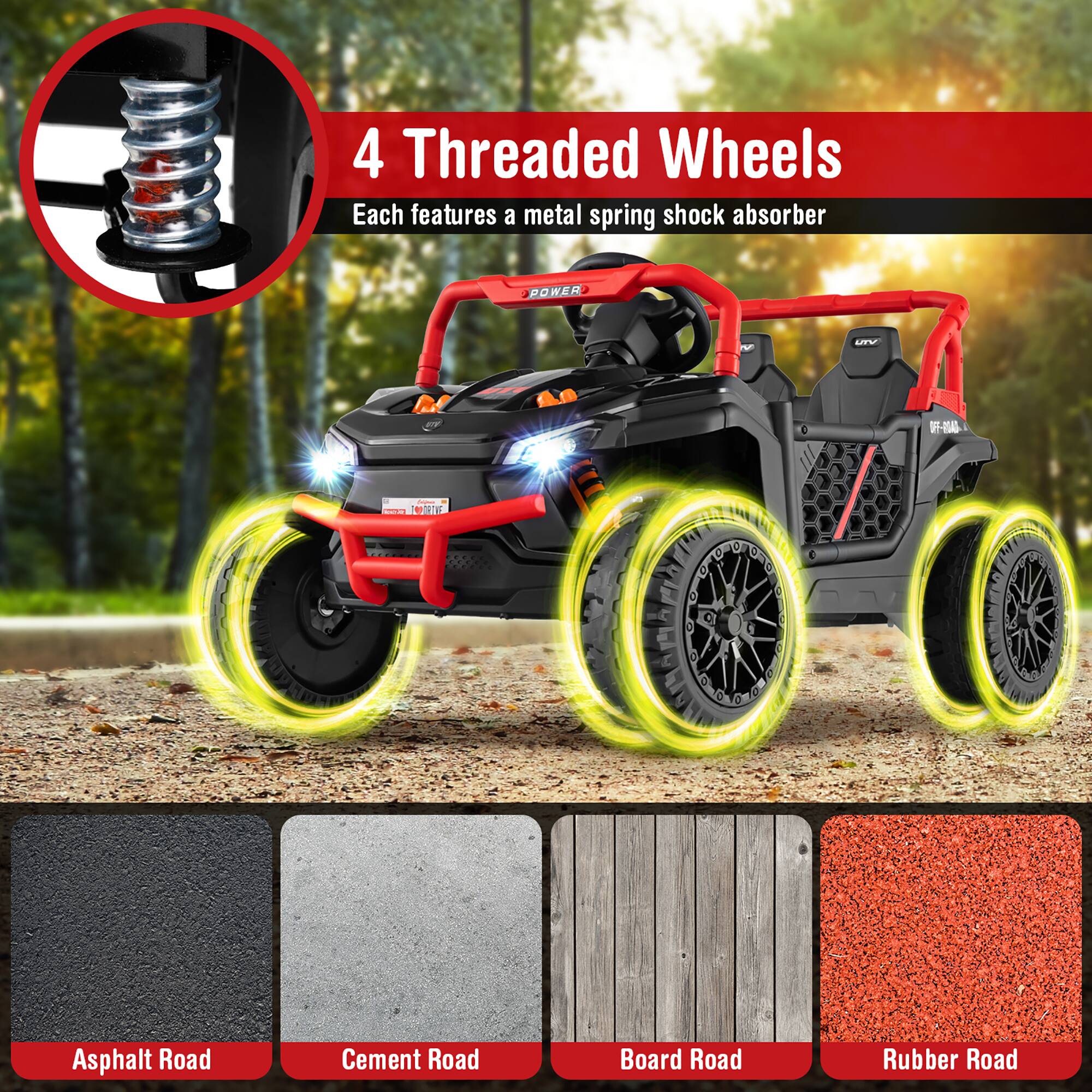 Gymax 12V Kids Ride on Truck w/Parental Remote 3 Speeds & Reverse ...